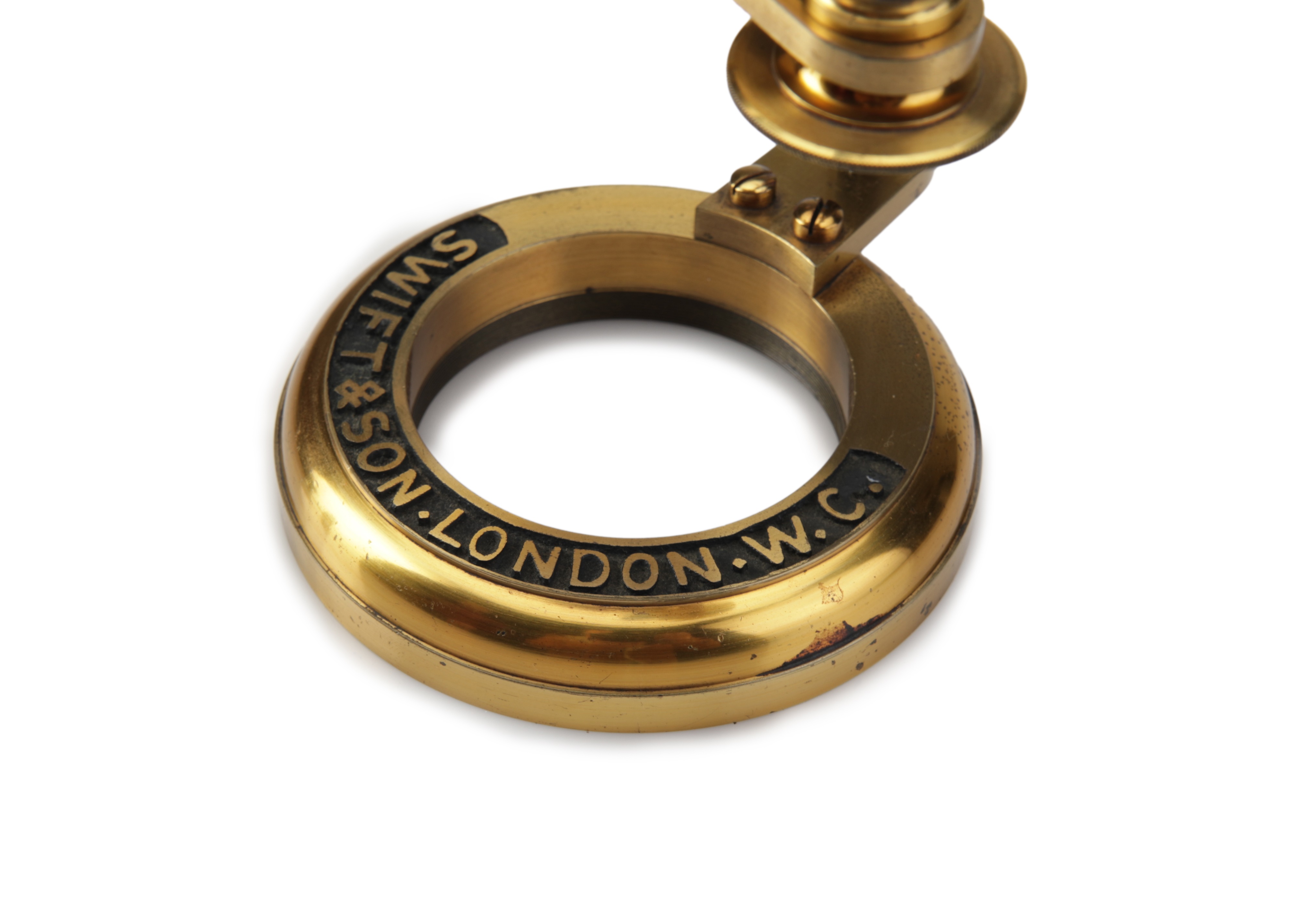 Lot 381 - A Fine Brass Microscope Oil Lamp, Swift,