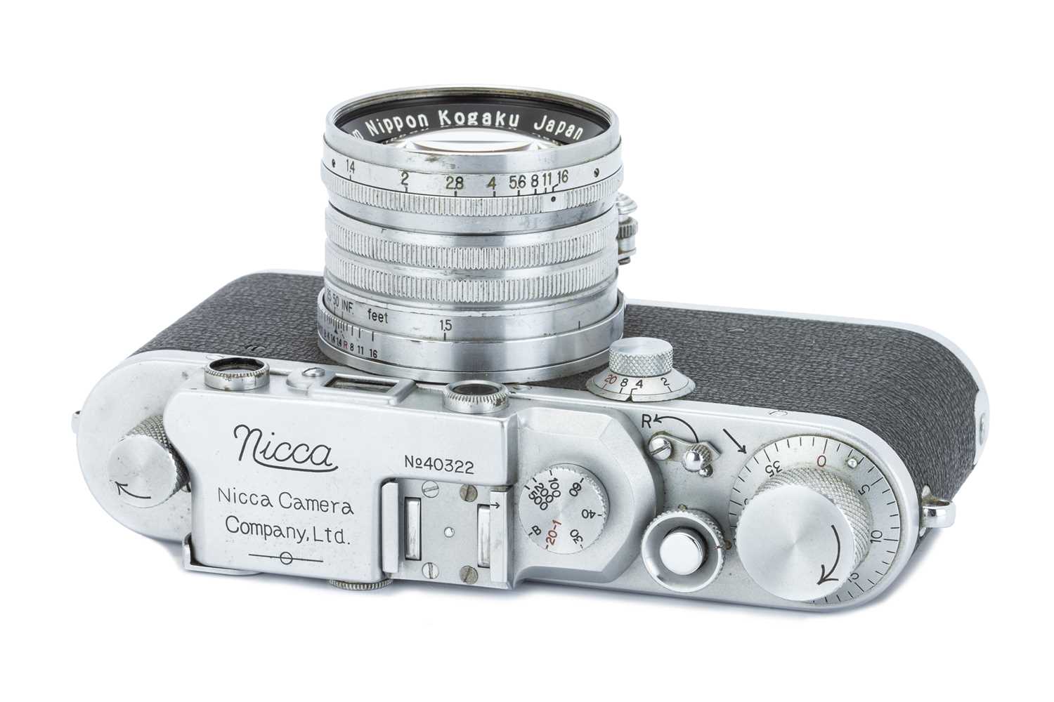 Lot 125 - A Nicca Co. Nicca IIIA Rangefinder Camera,