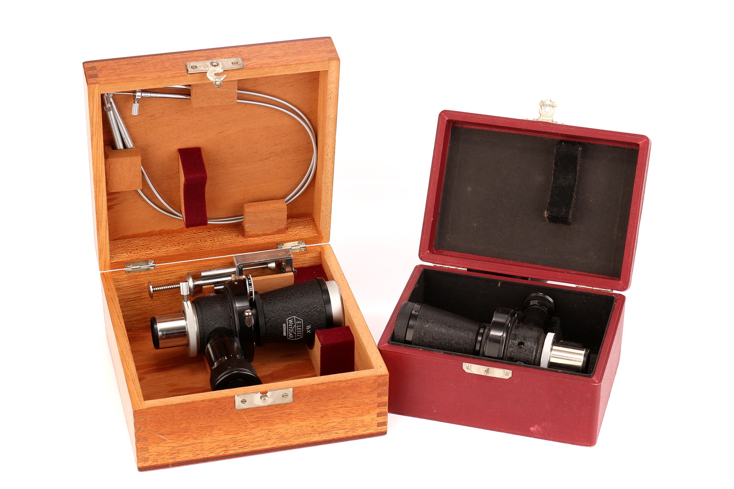 Lot 1121 - Two Leitz MIKAS Microscope Attachments,