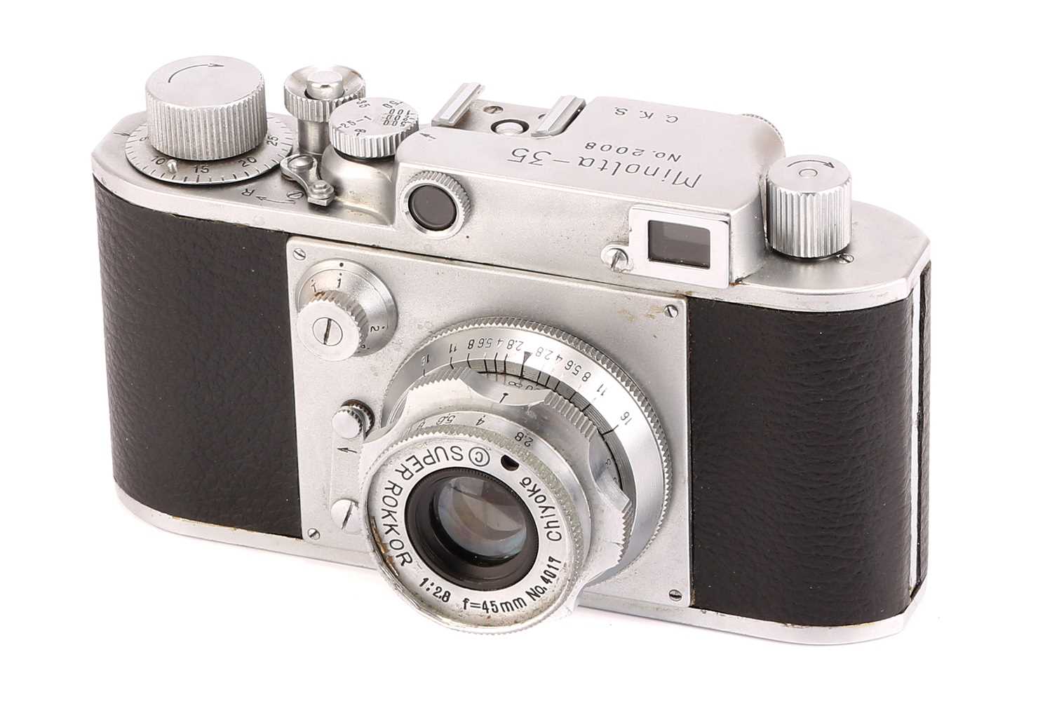 Lot 1130 - A Minolta 35 Model A Rangefinder Camera,