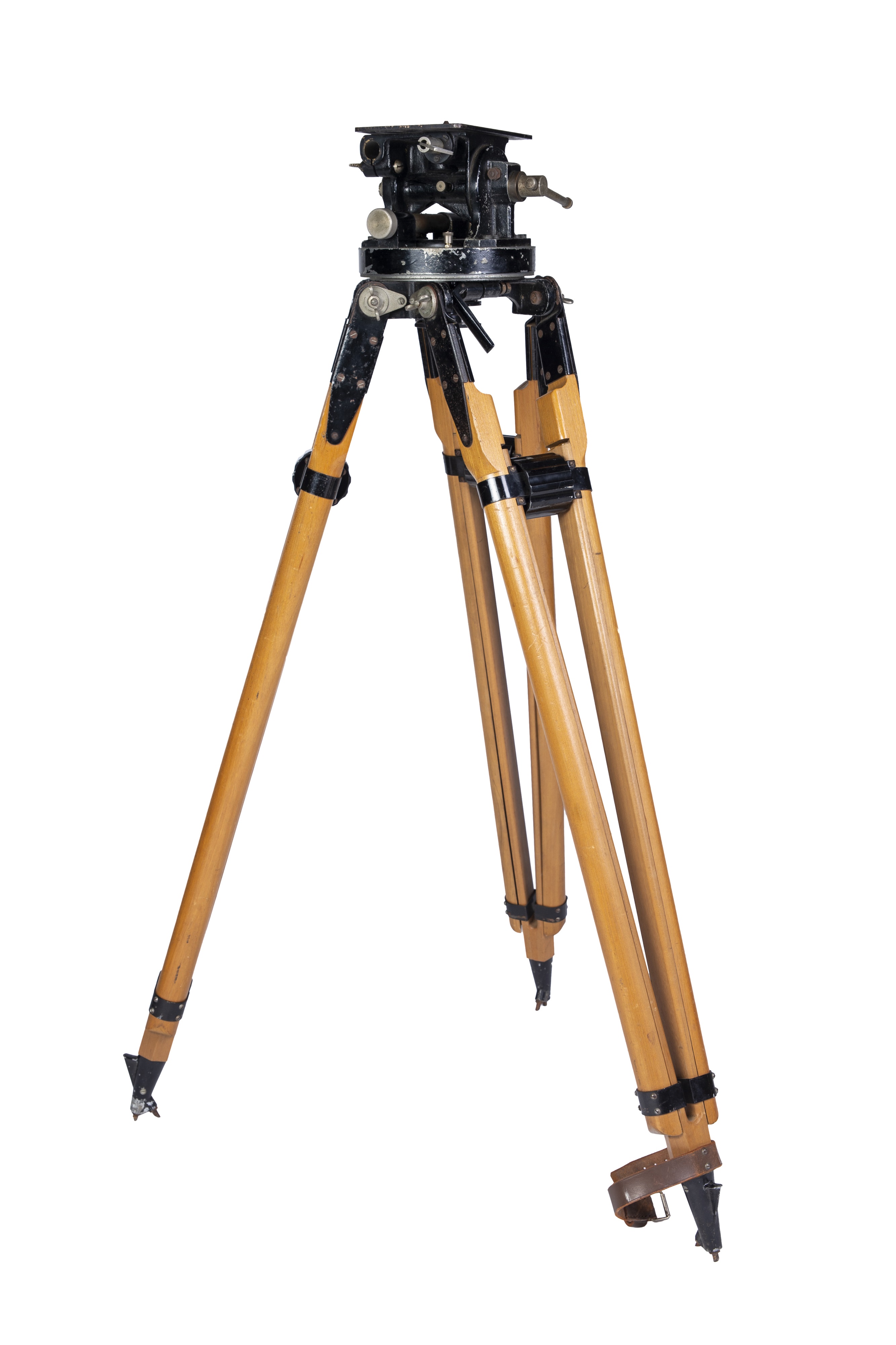 Lot 349 - A Large Wooden Tripod,