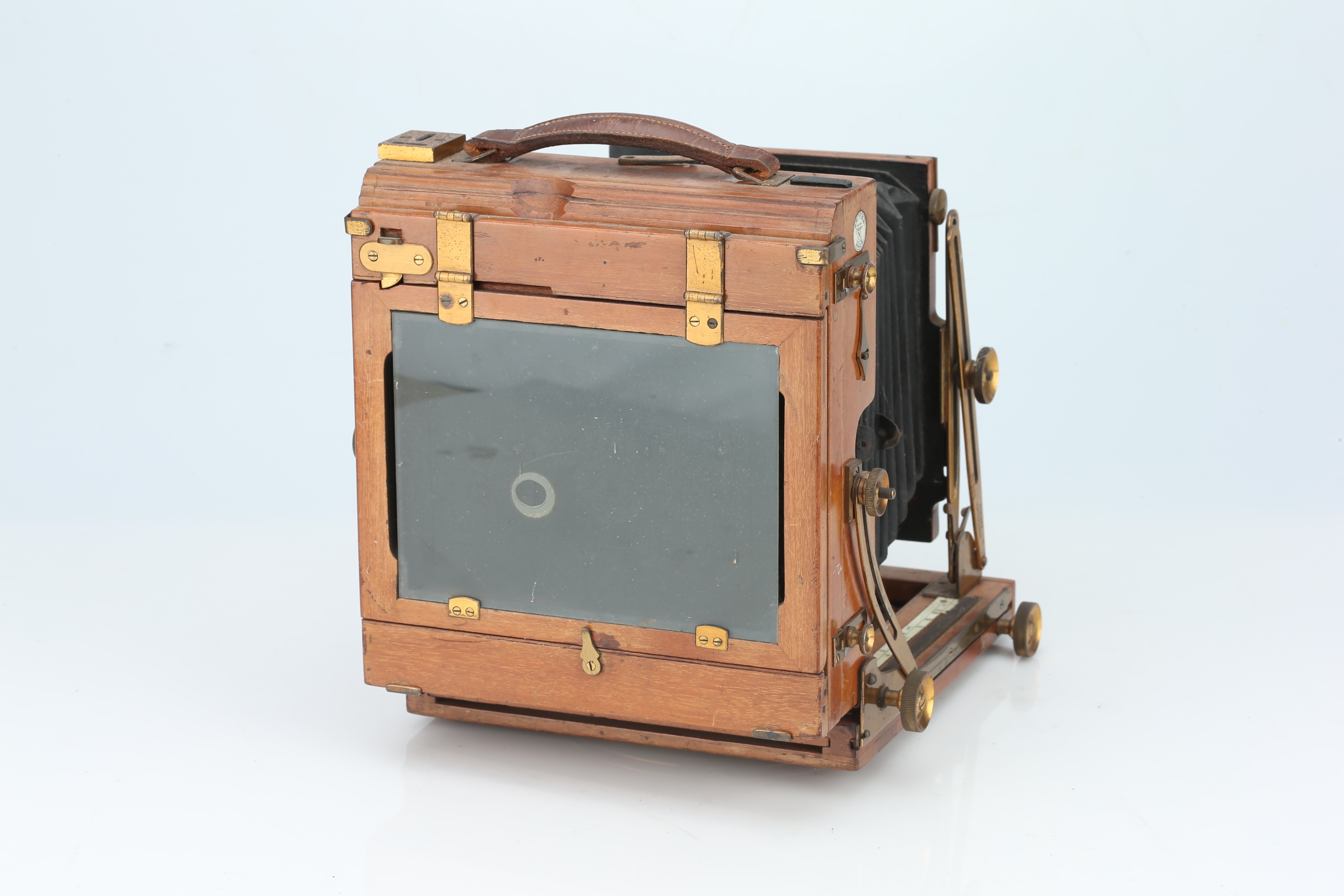 Lot 850 - A Sanderson Regular Model Mahogany & Brass