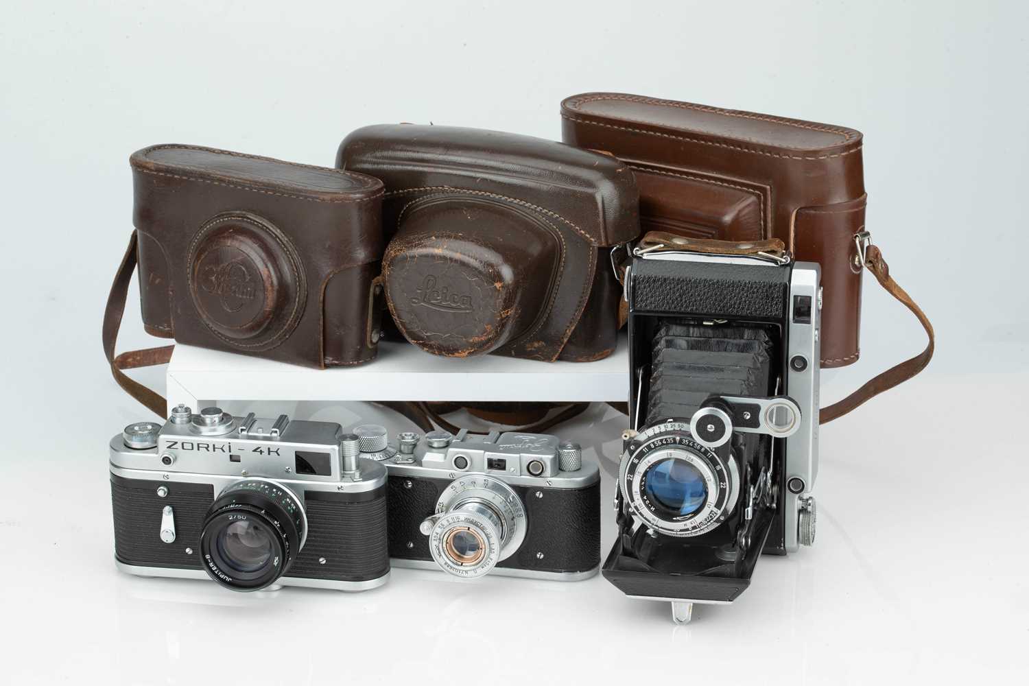 Lot 523 - A Small Selection of Soviet Cameras,