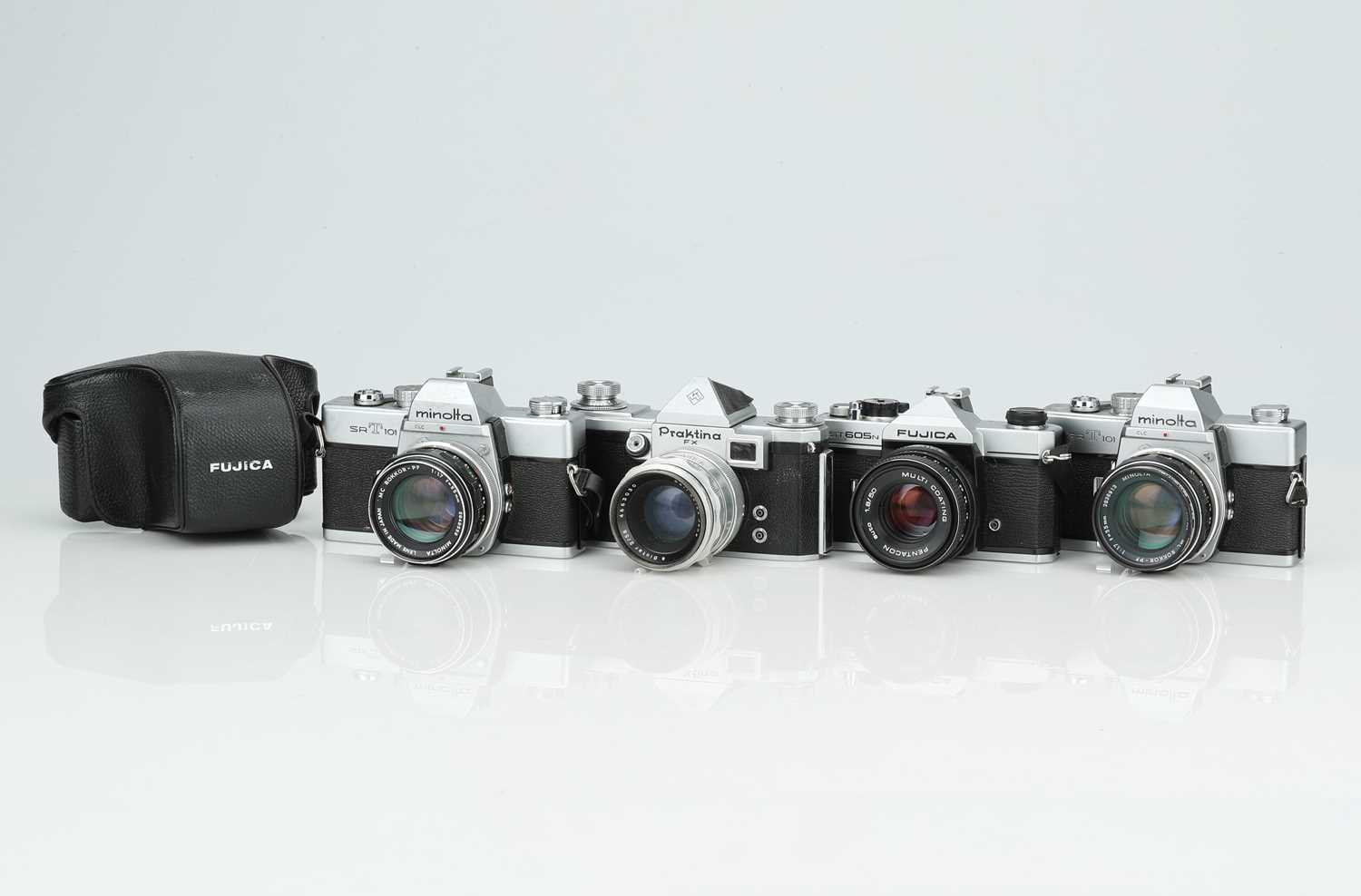 Lot 537 - A Selection of Various SLR Cameras,