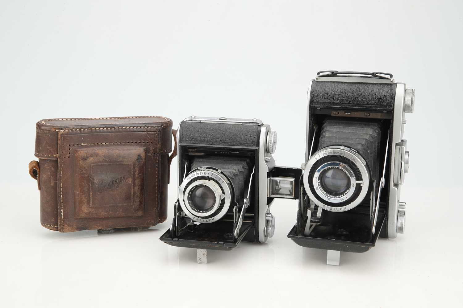 Lot 735 - Two Ensign Folding Cameras,