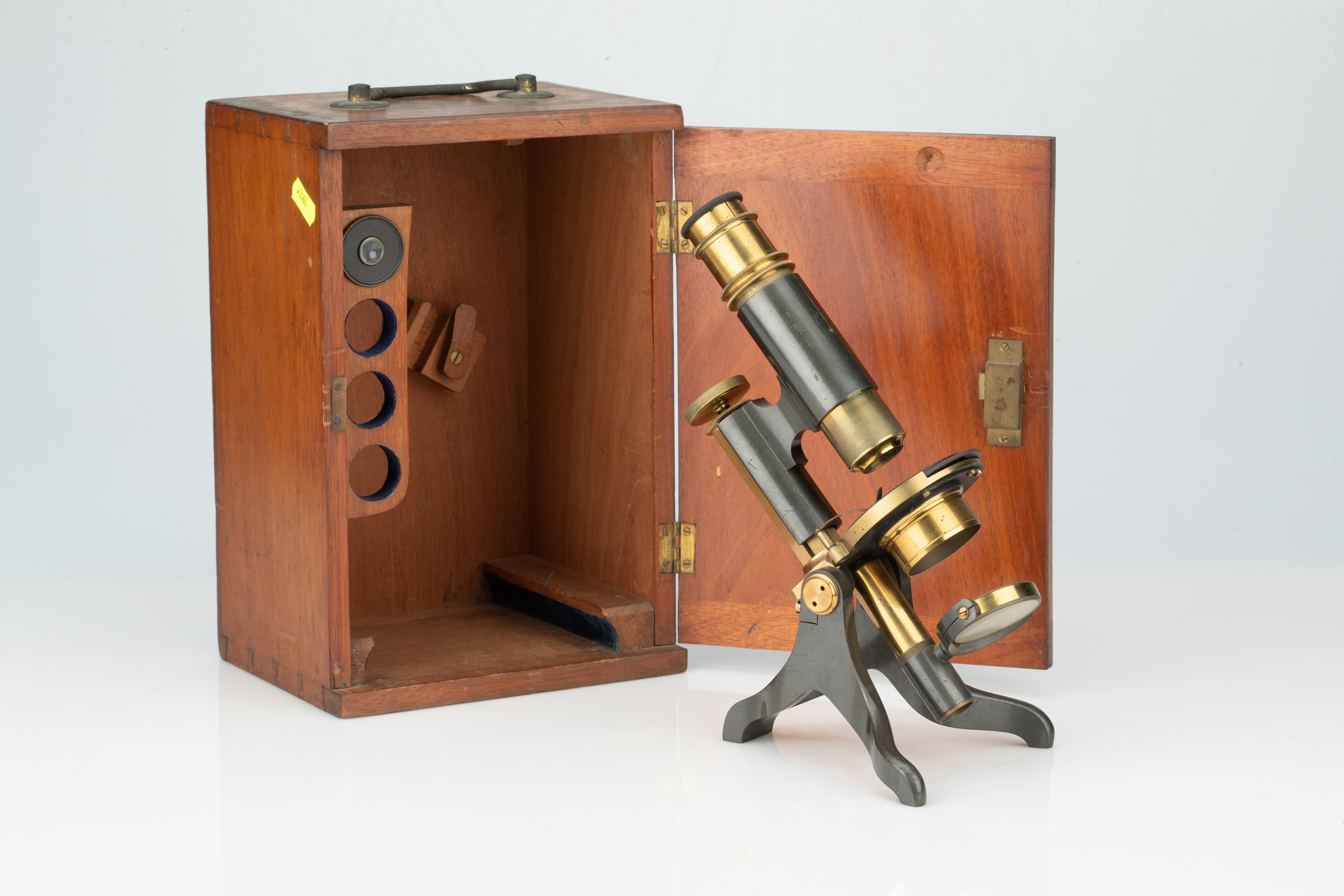 Lot 232 - Two Brass Microscopes,
