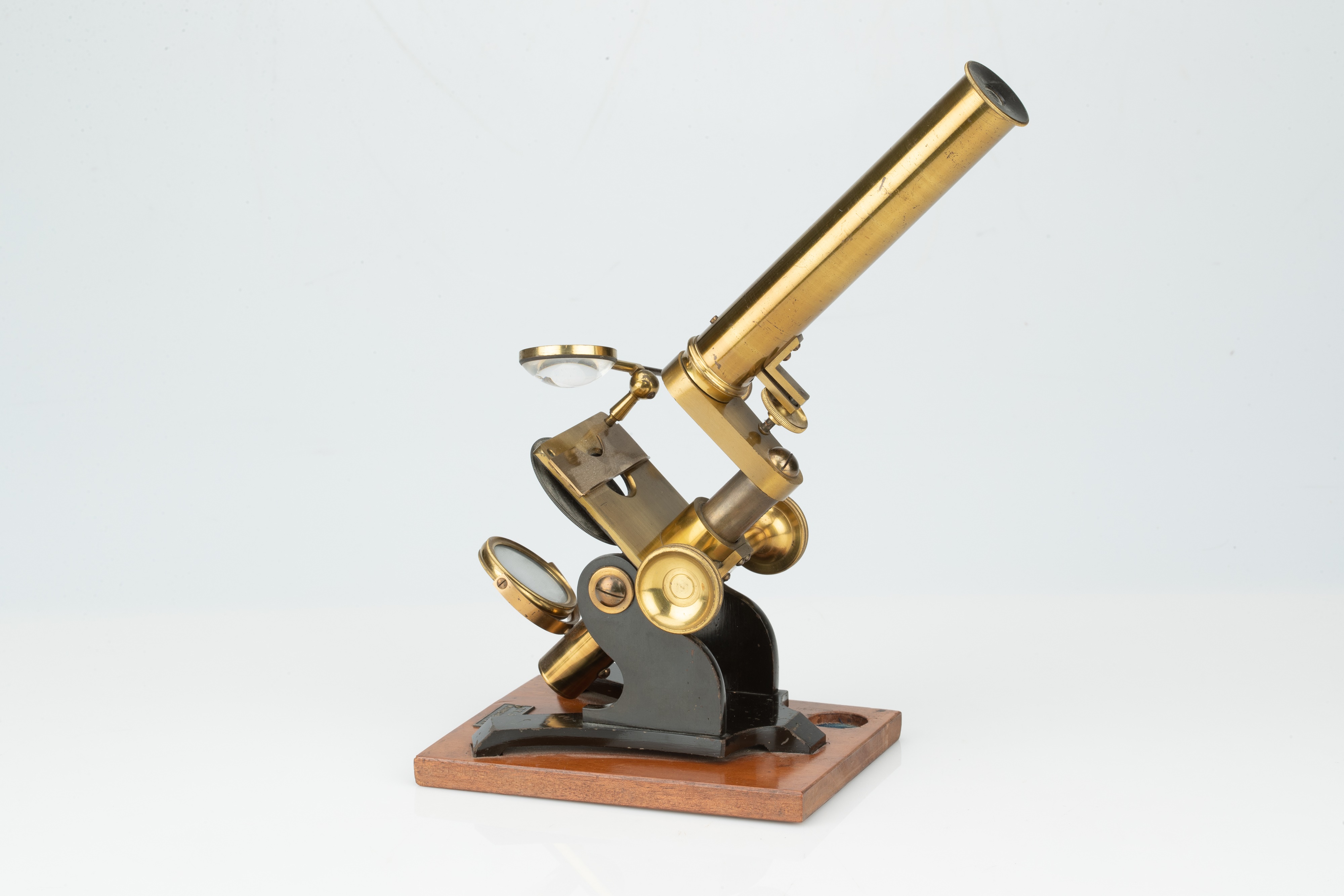 Lot 232 - Two Brass Microscopes,