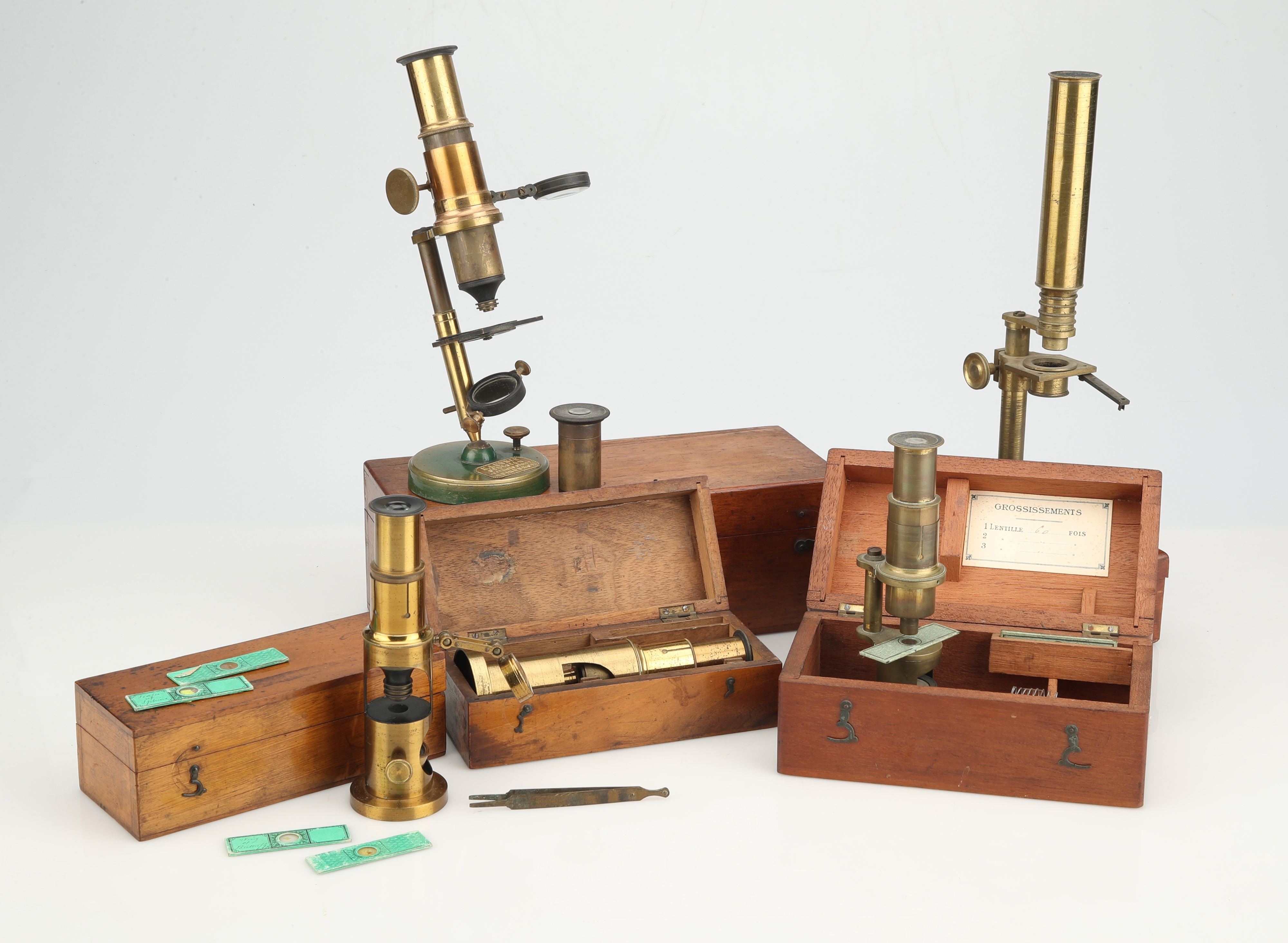 Lot 225 - Collection of Microscopes,