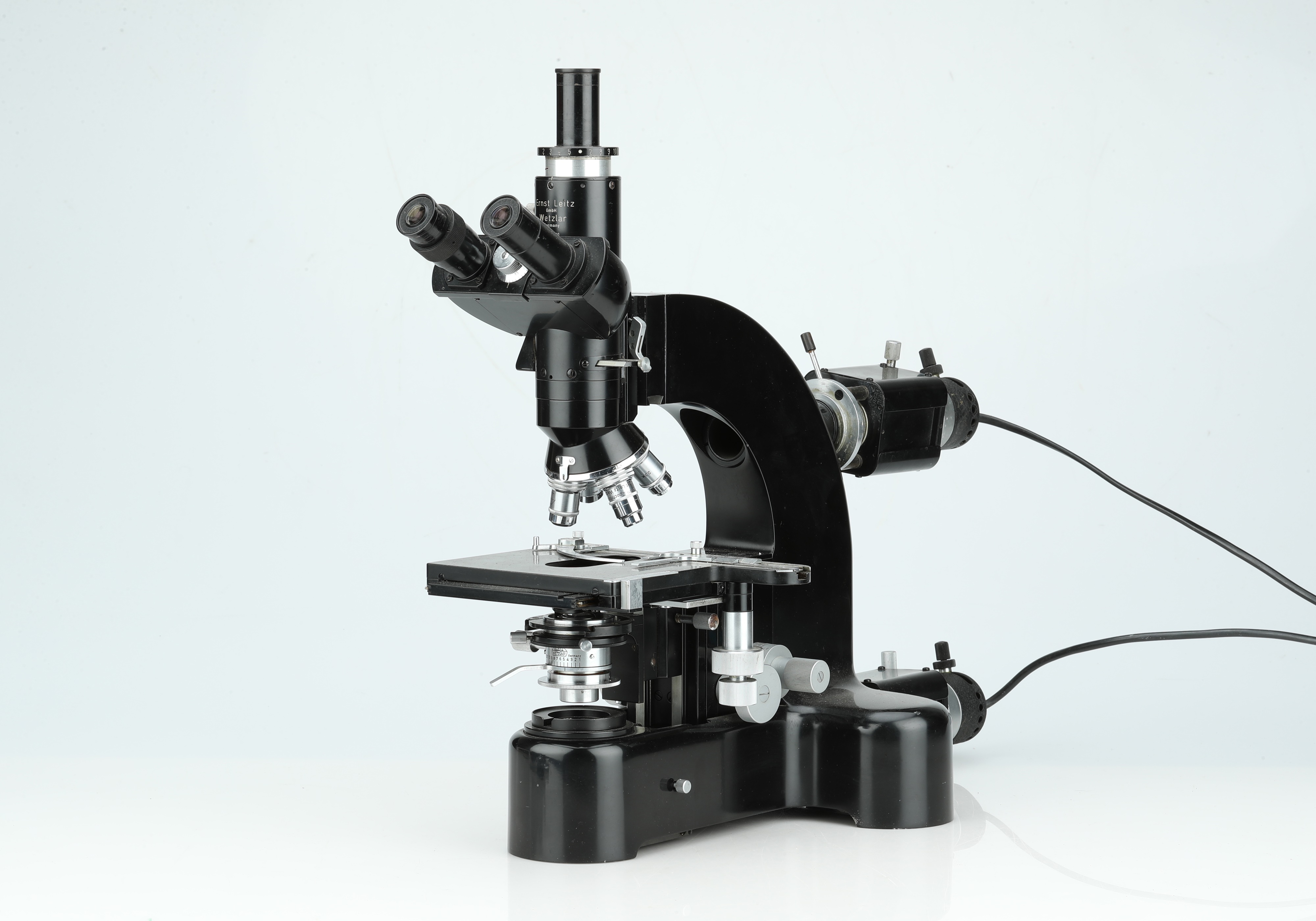Lot 266 - A Leitz Ortholux Trinocular Microscope,