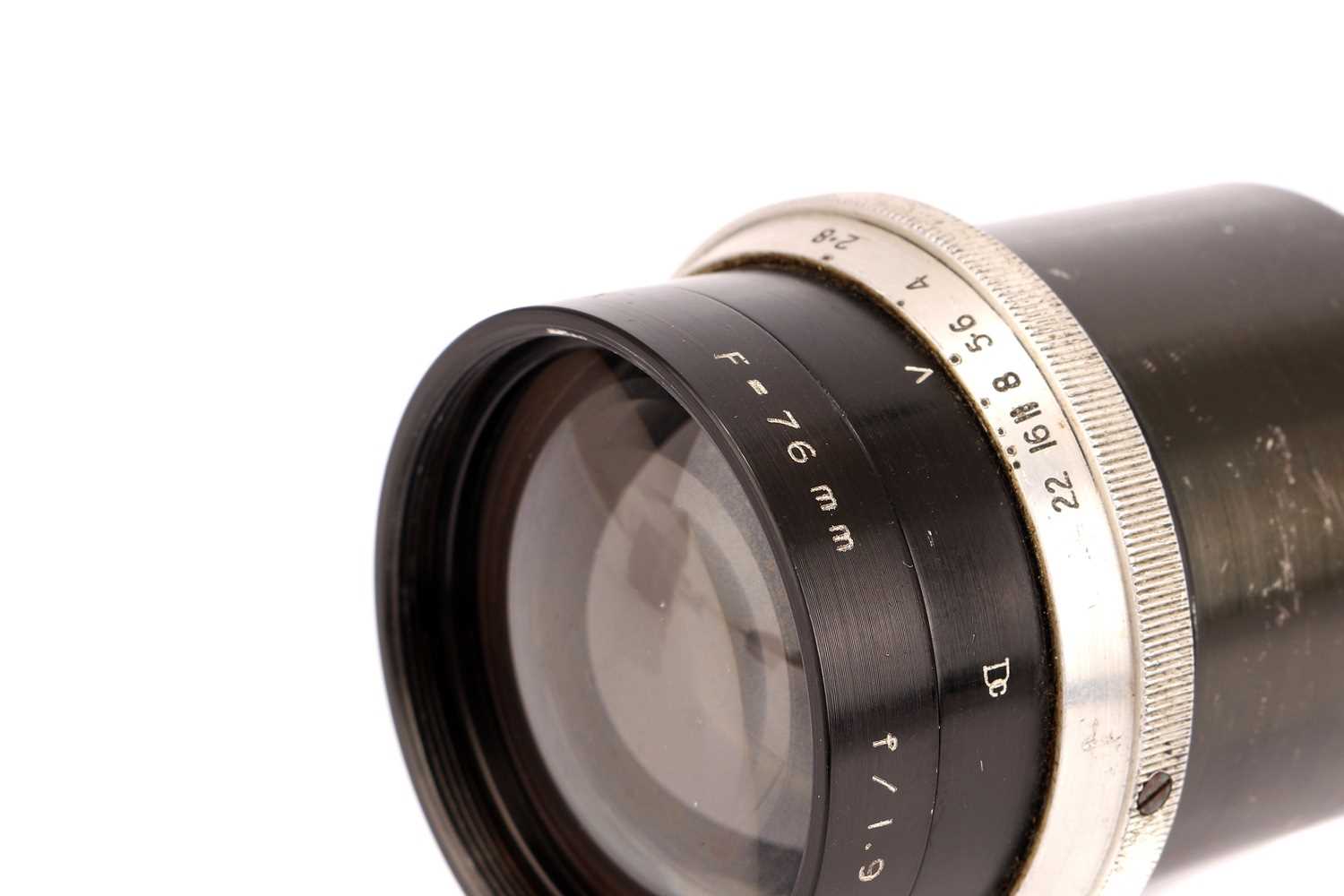 Lot 1228 - A Dallmeyer Super Six f/1.9 76mm Lens,