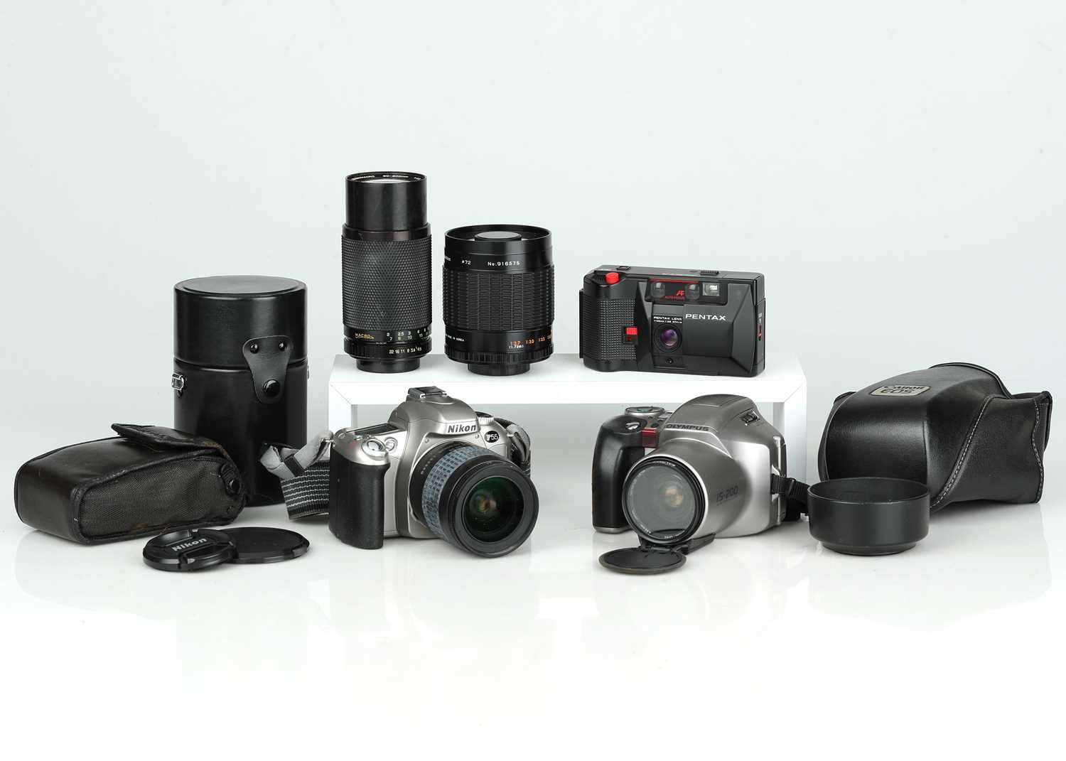 Lot 388 - A Selection of 35mm Cameras & Lenses,