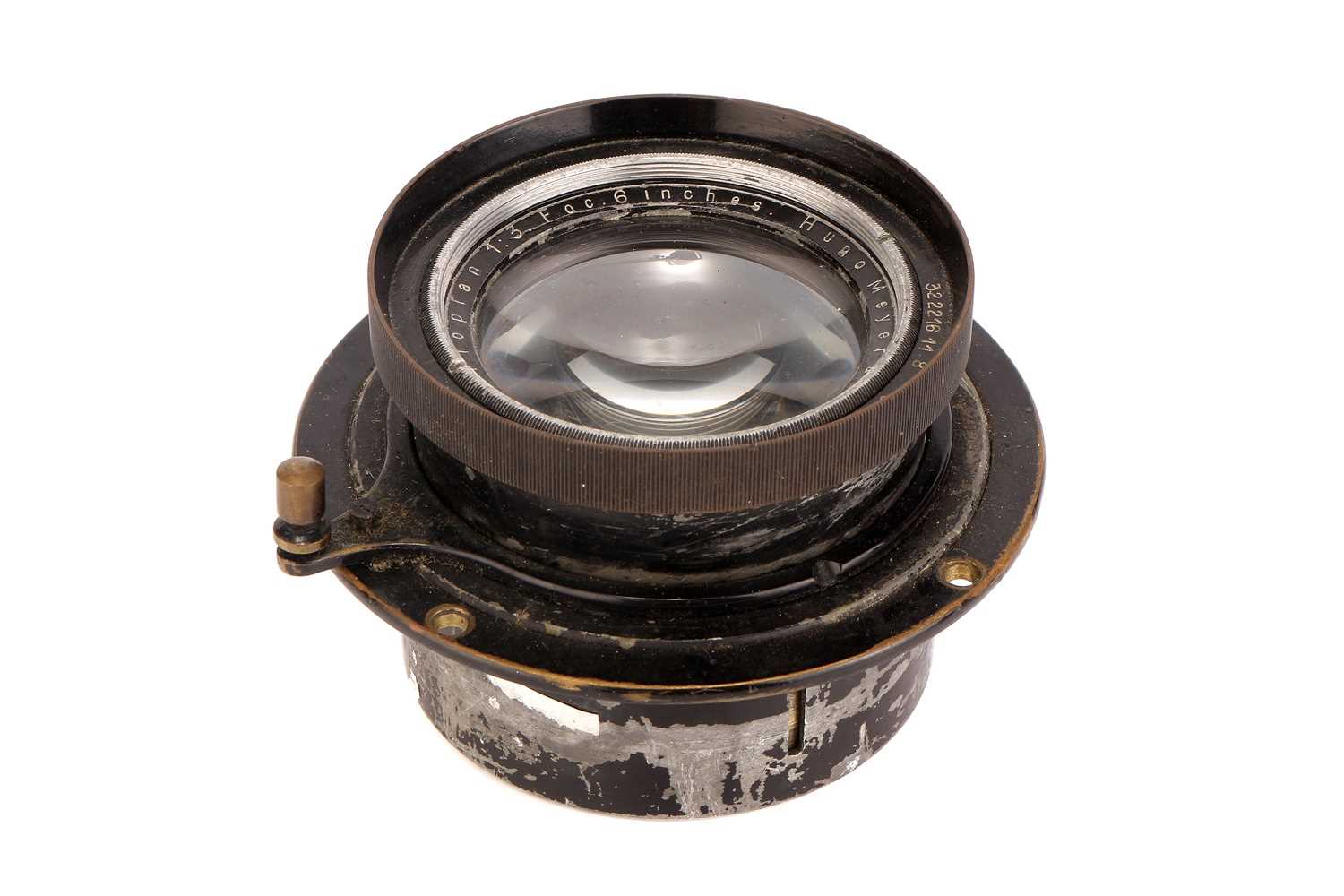 Lot 1237 - A Hugo Meyer Trioplan f/3 6" Lens,