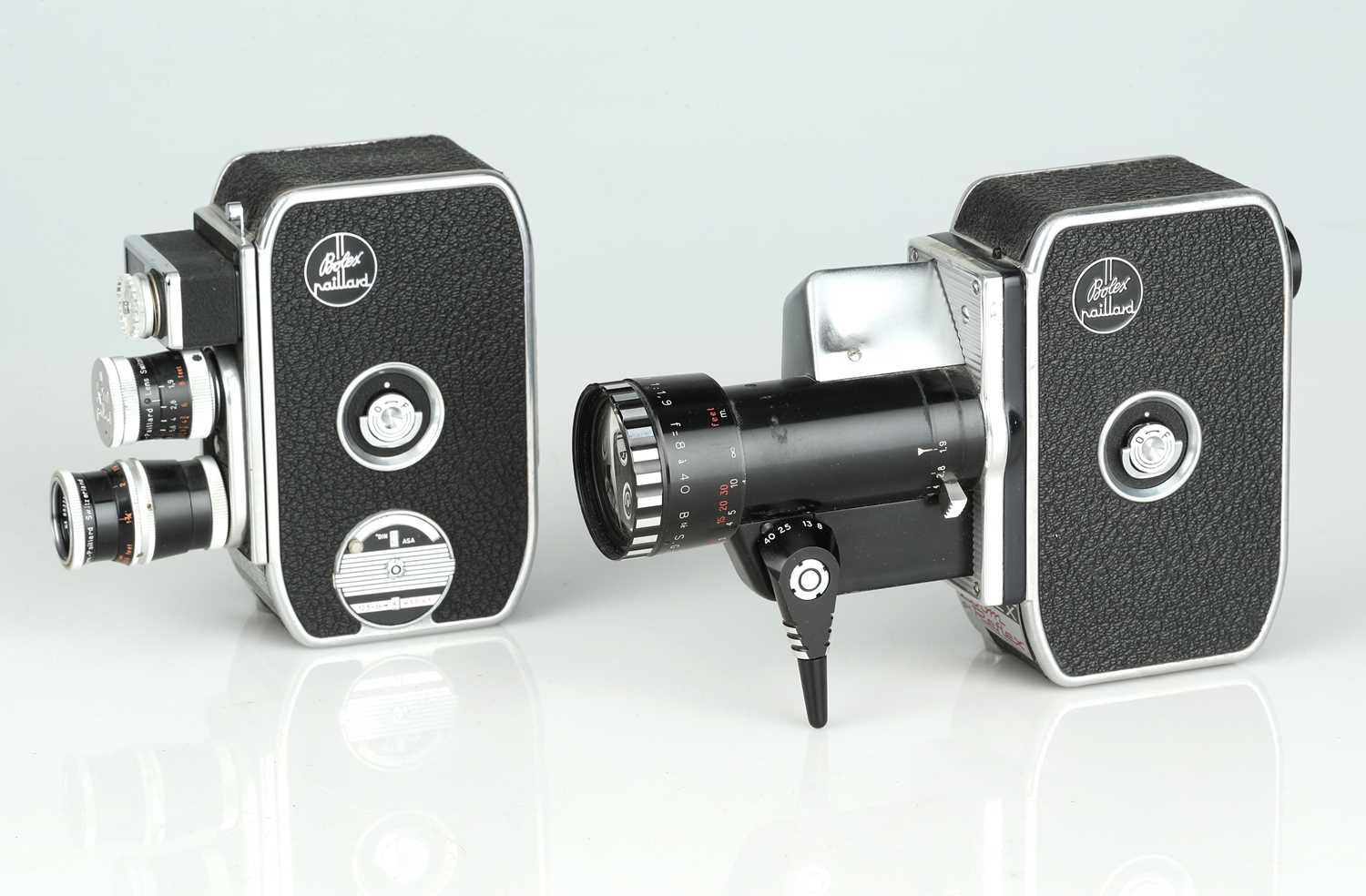 Lot 434 - Two Bolex 8mm Clockwork Cine Cameras,