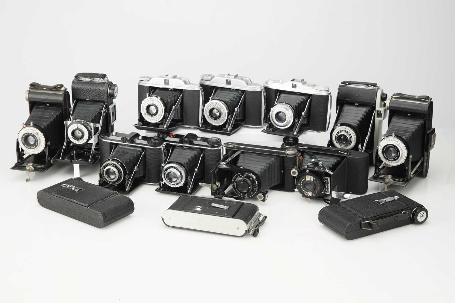 Lot 306 - A Large Selection of Folding Cameras,