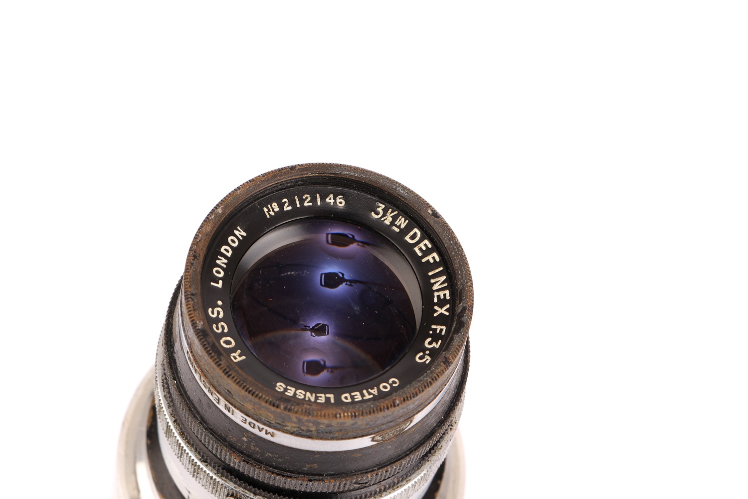 Lot 1252 - Ross Definex f/3.5 3½" Lens,