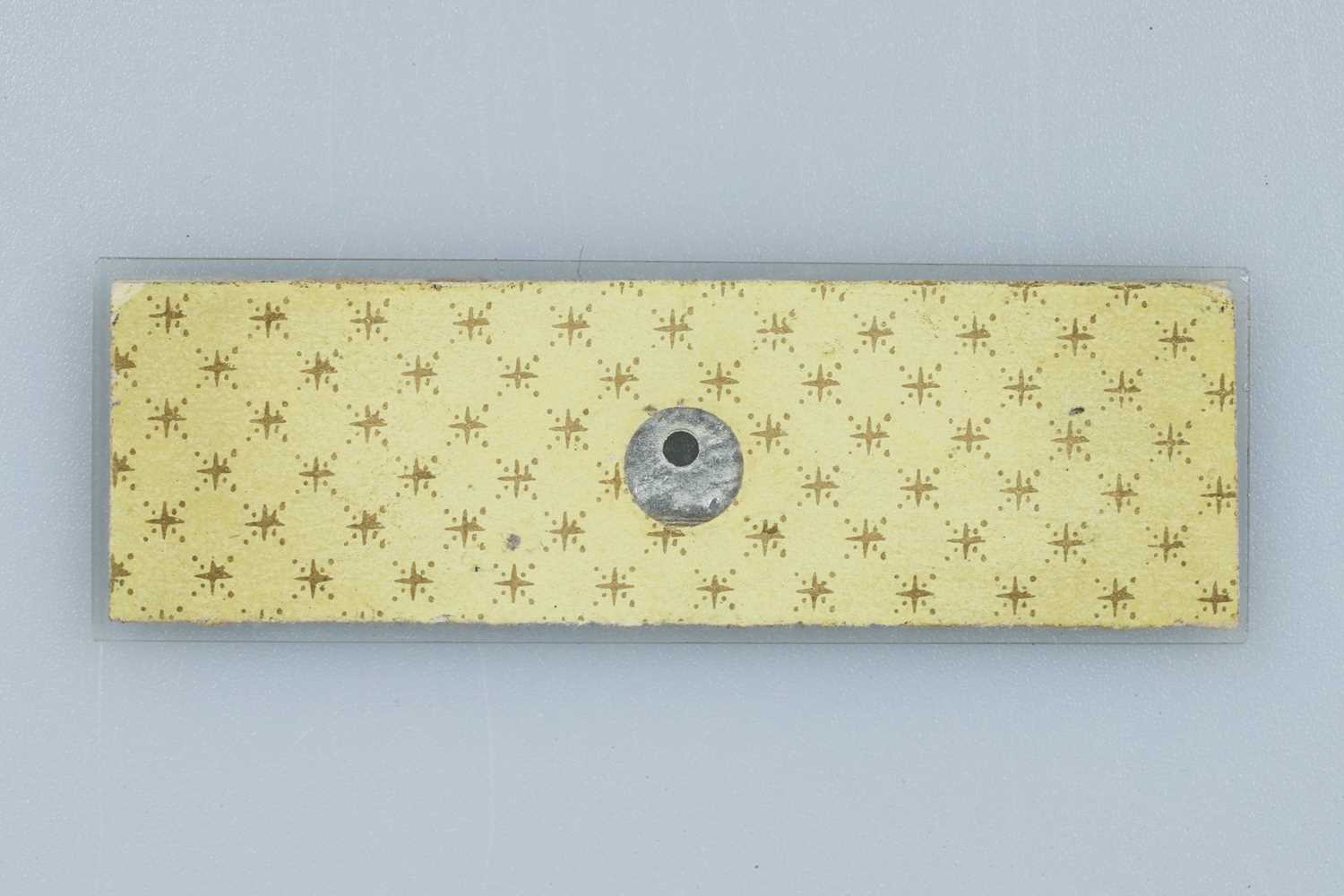 Lot 669 - Microscope Slide, A Rare Diamond