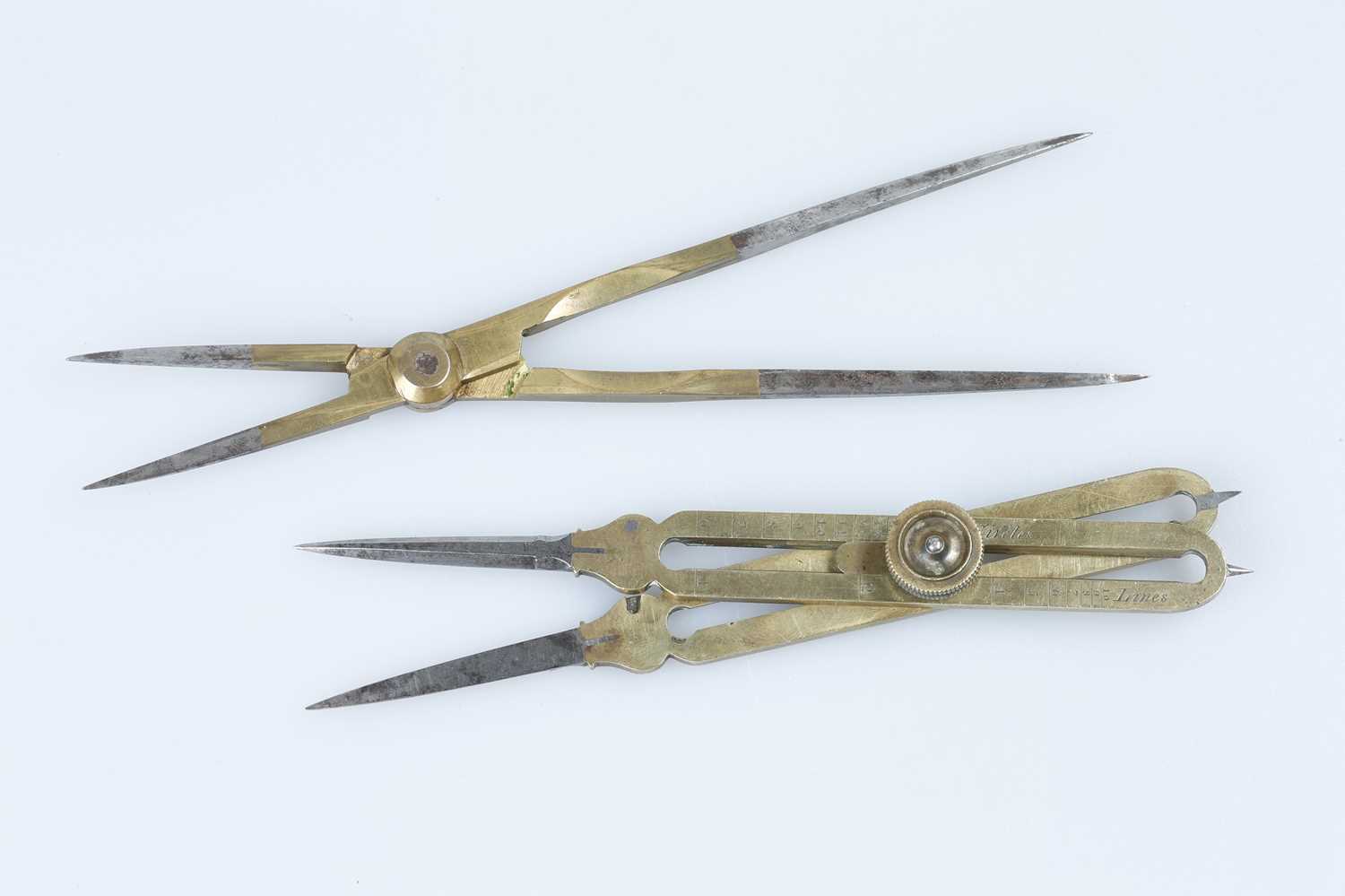 Lot 720 - Two Early Pairs of Proportional Dividers,