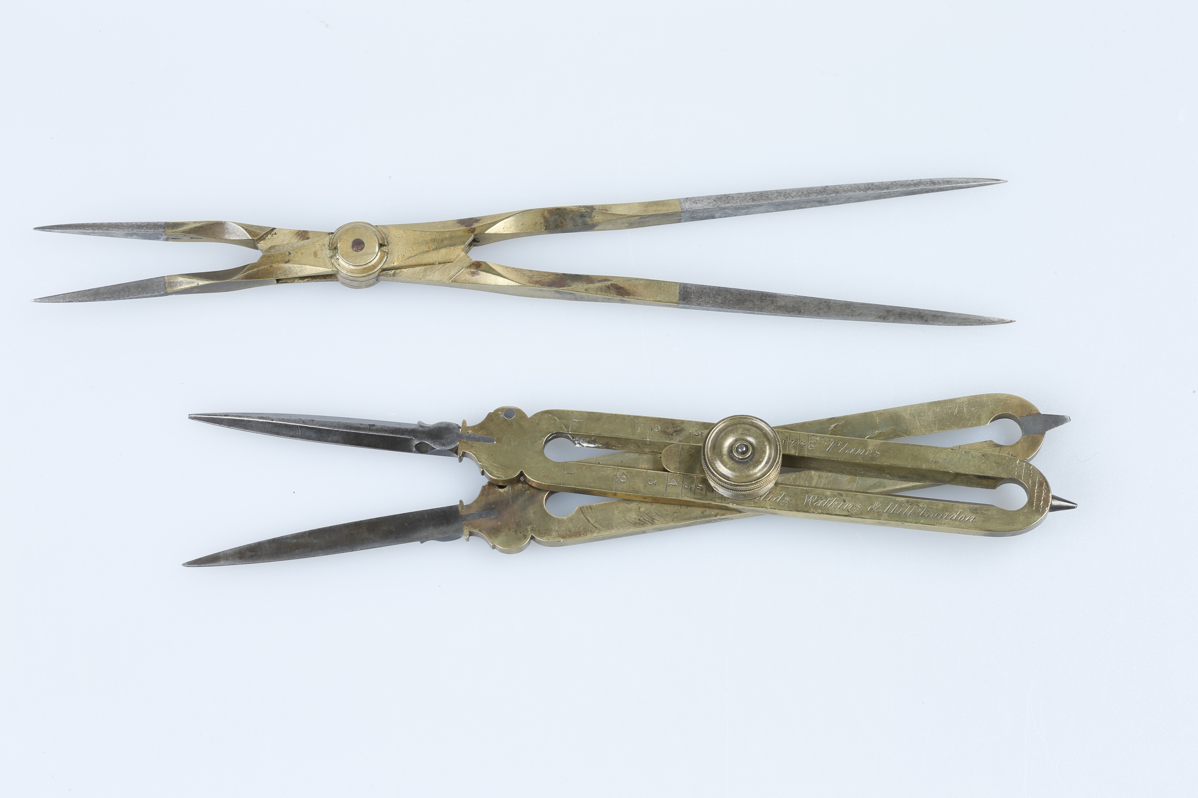 Lot 721 - Two Early Pairs of Proportional Dividers,