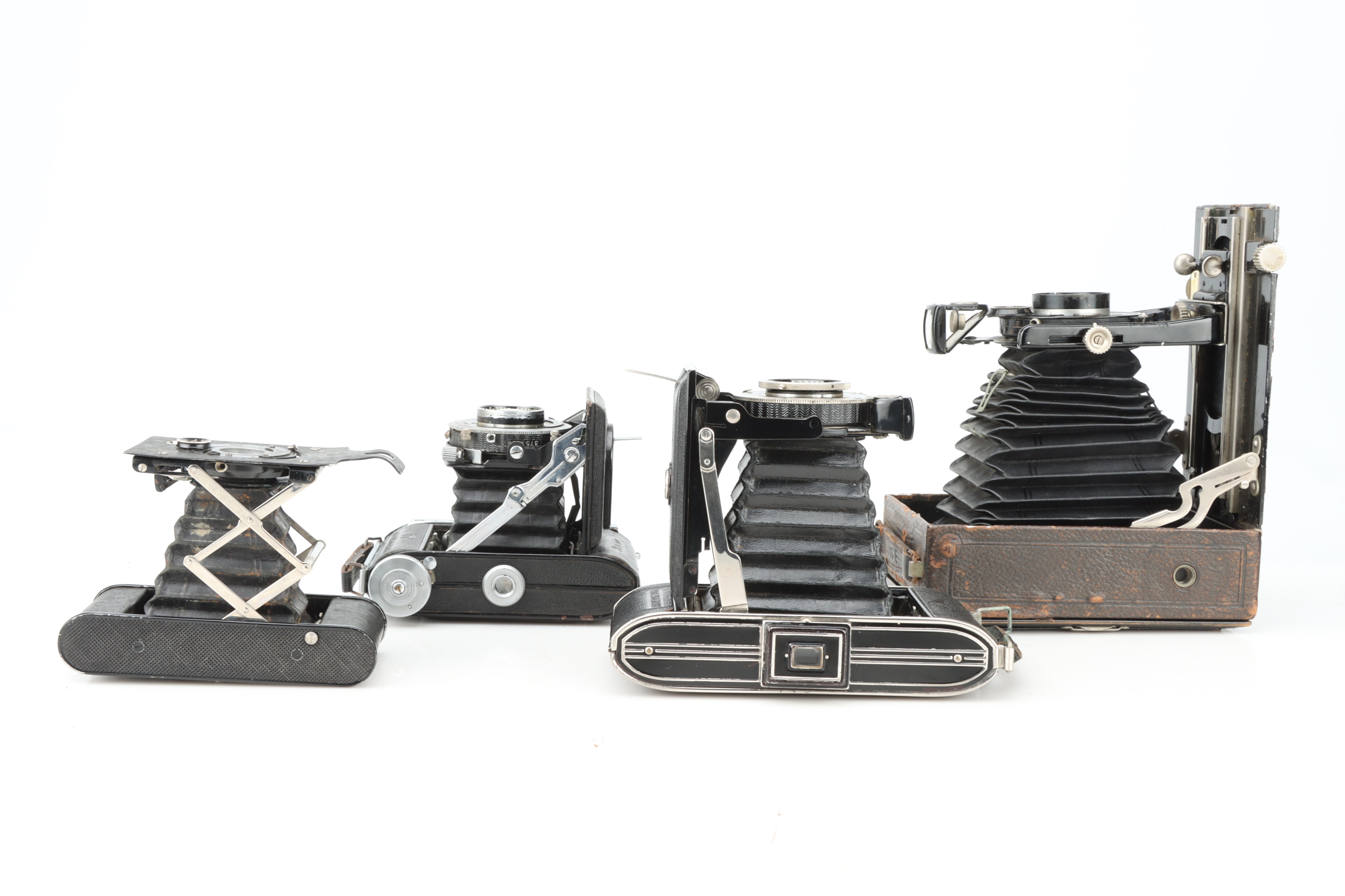 Lot 369 - Four German Folding Cameras,