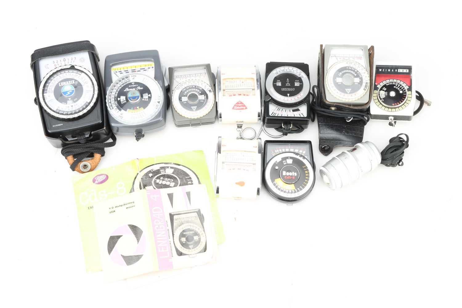 Lot 474 - A Box of Mixed Light Meters,