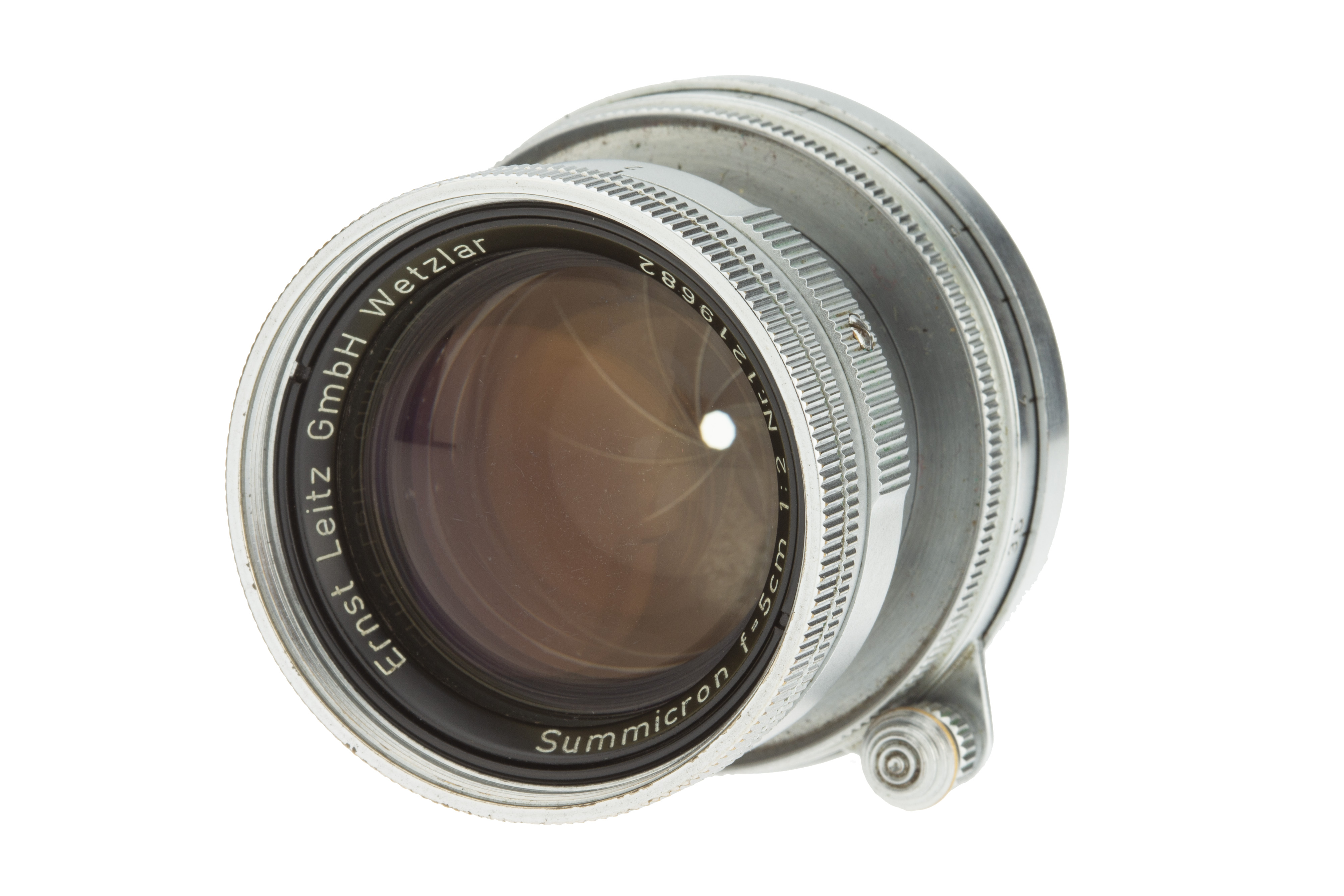 Lot 23 - A Leitz Summicron 'Thorium' f/2 50mm Lens,