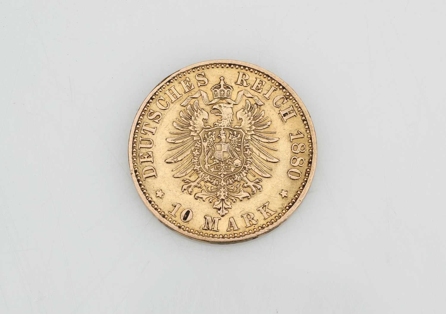 Lot 53 - German States - Prussia 10 Mark gold coin