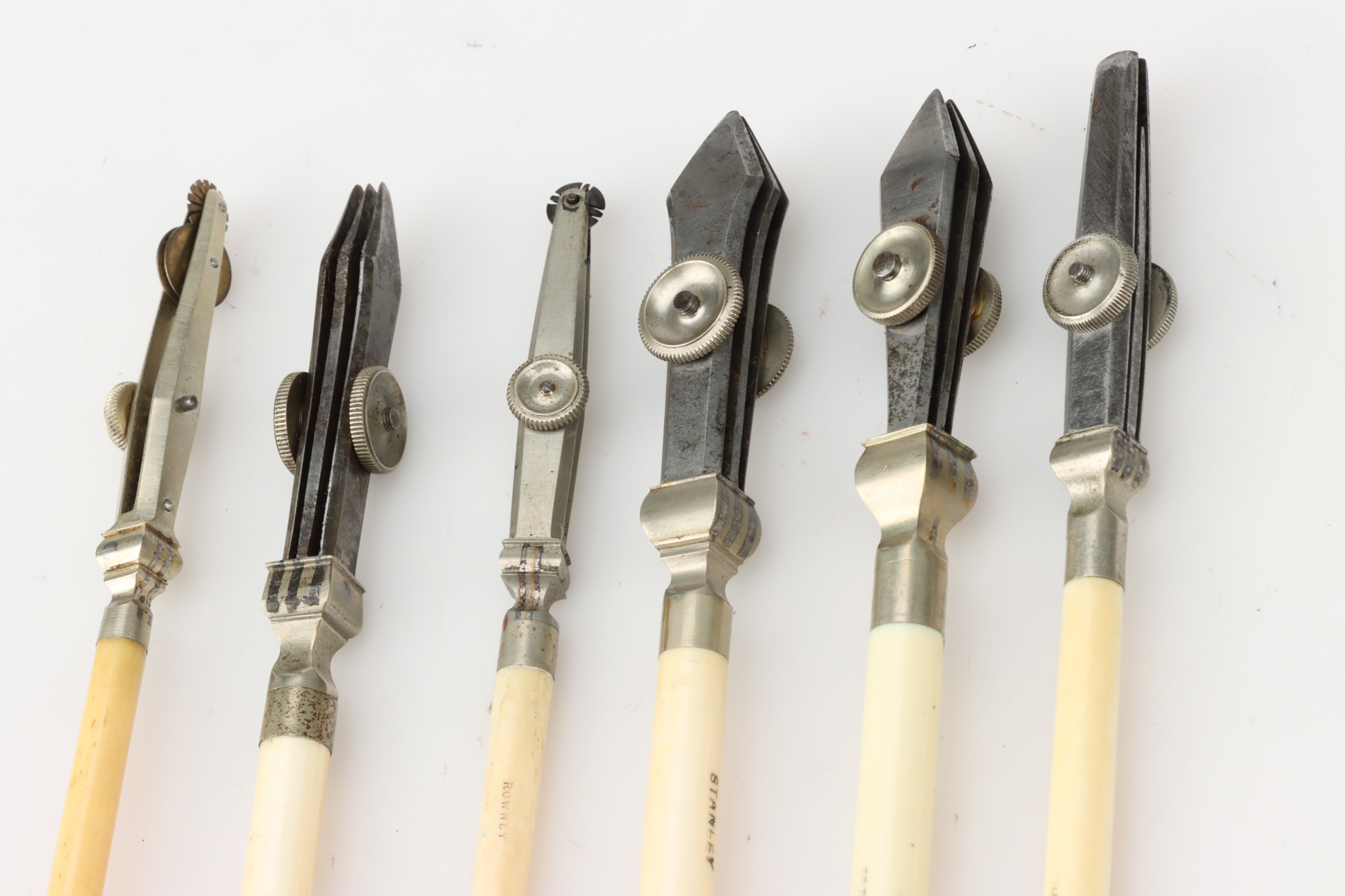 Lot 266 - A Collection of Ivory Drawing Instruments,