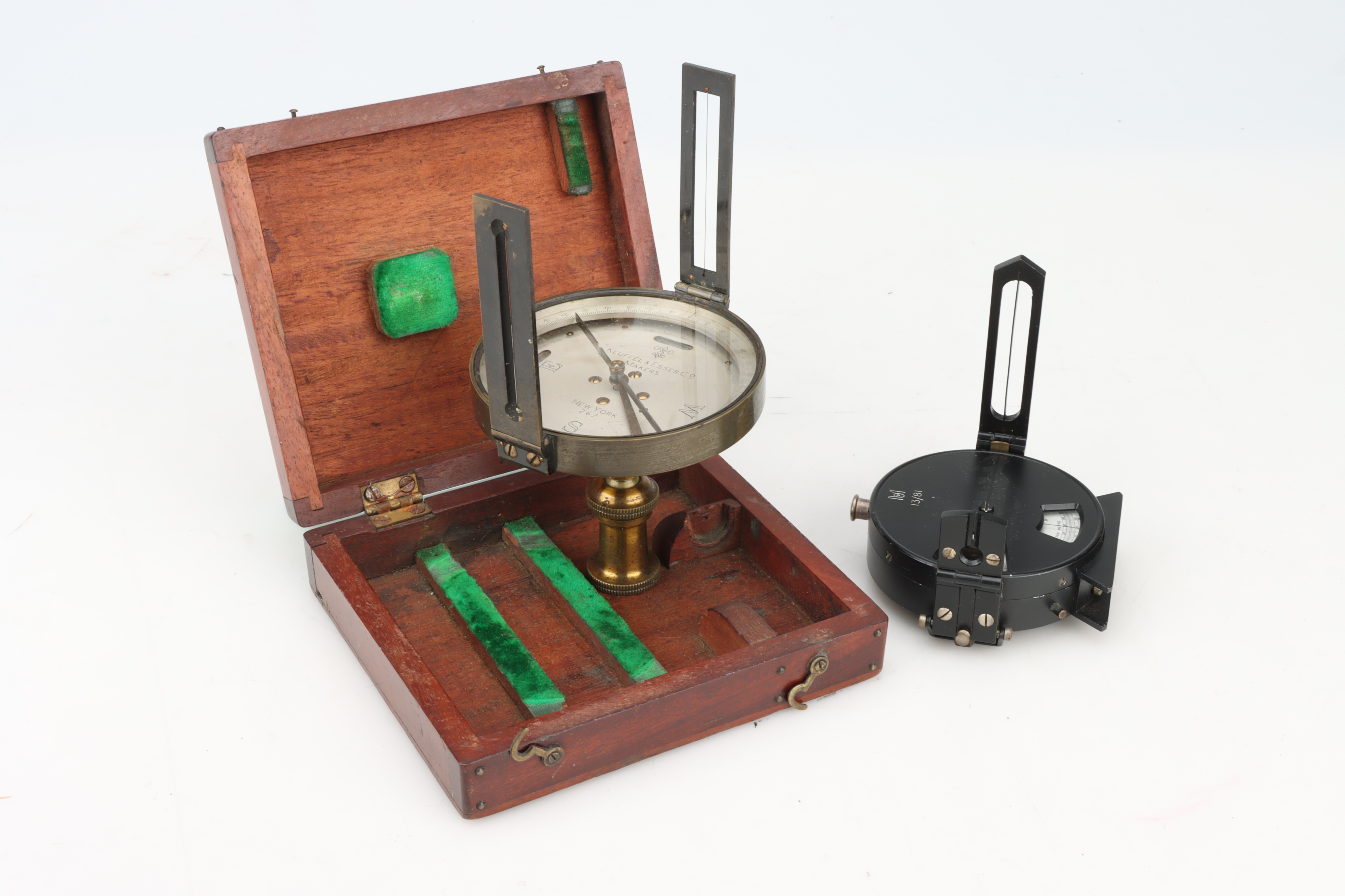Lot 311 - A Surveying Compass and Compass Clinometer,