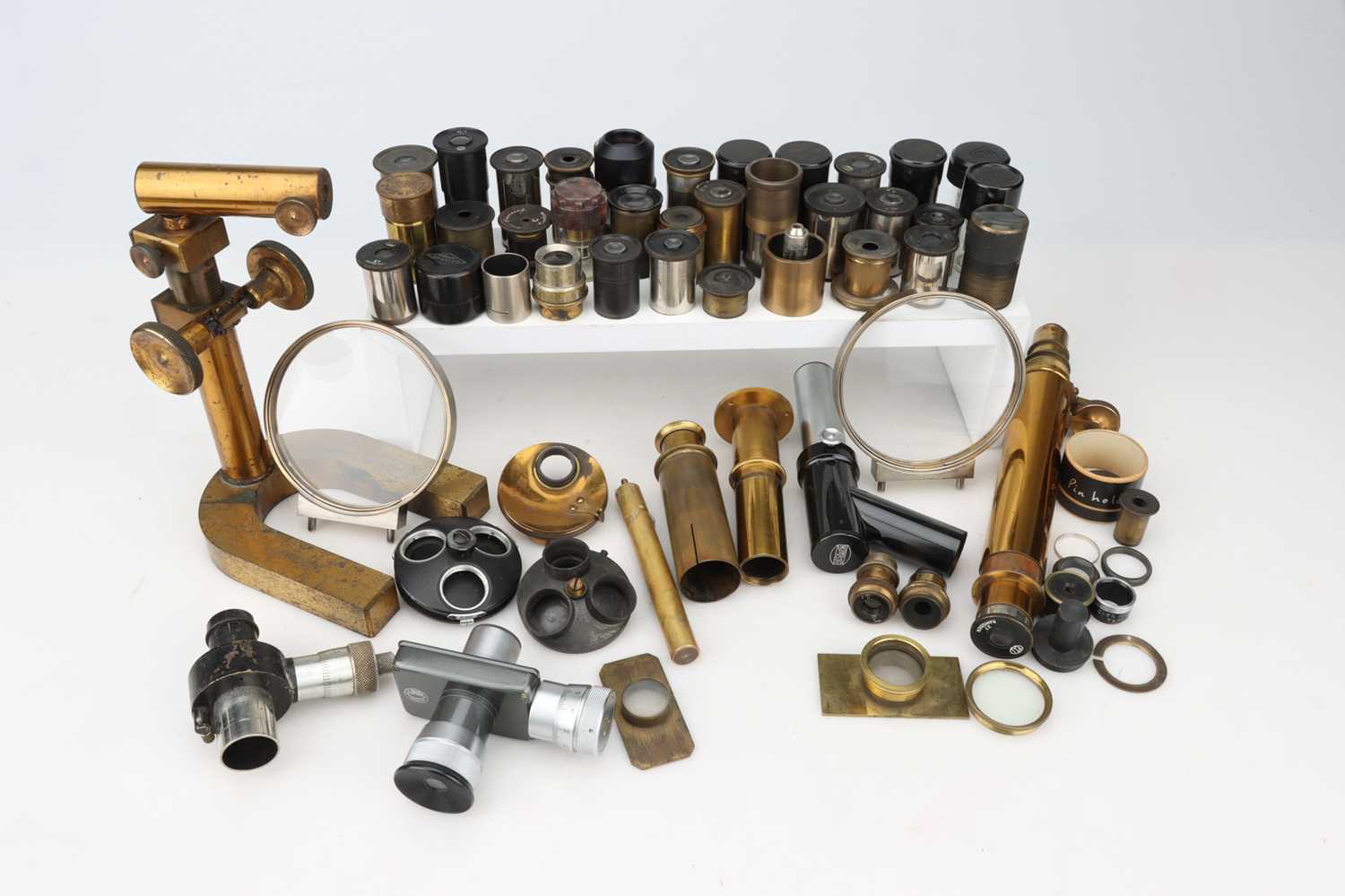 Lot 228 - A Collection of Microscope Parts,