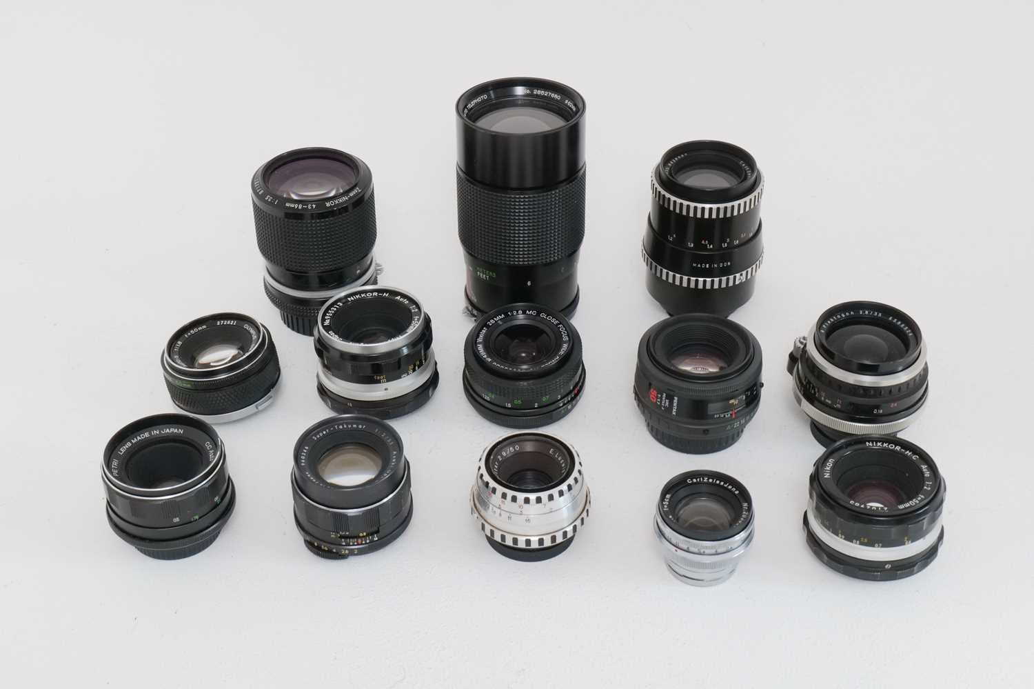 Lot 597 - A Selection of Various Camera Lenses,