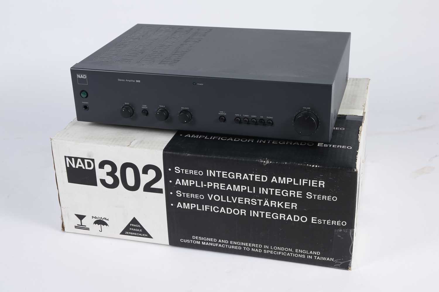 Lot 185 - A NAD 302 Stereo Intergrated Amplifier,