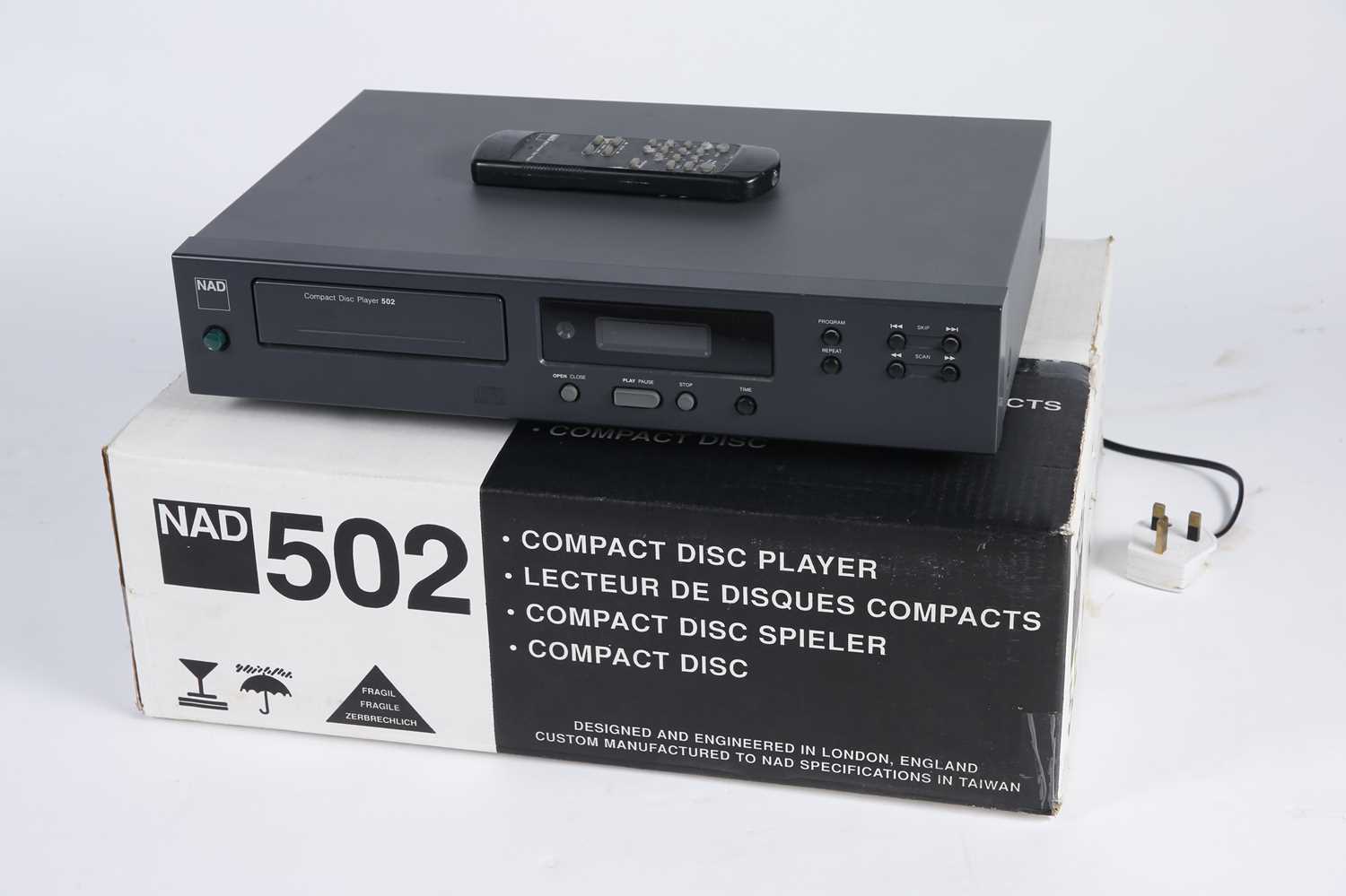 Lot 186 A NAD 502 CD Player lot-186-a-nad-502-cd-player