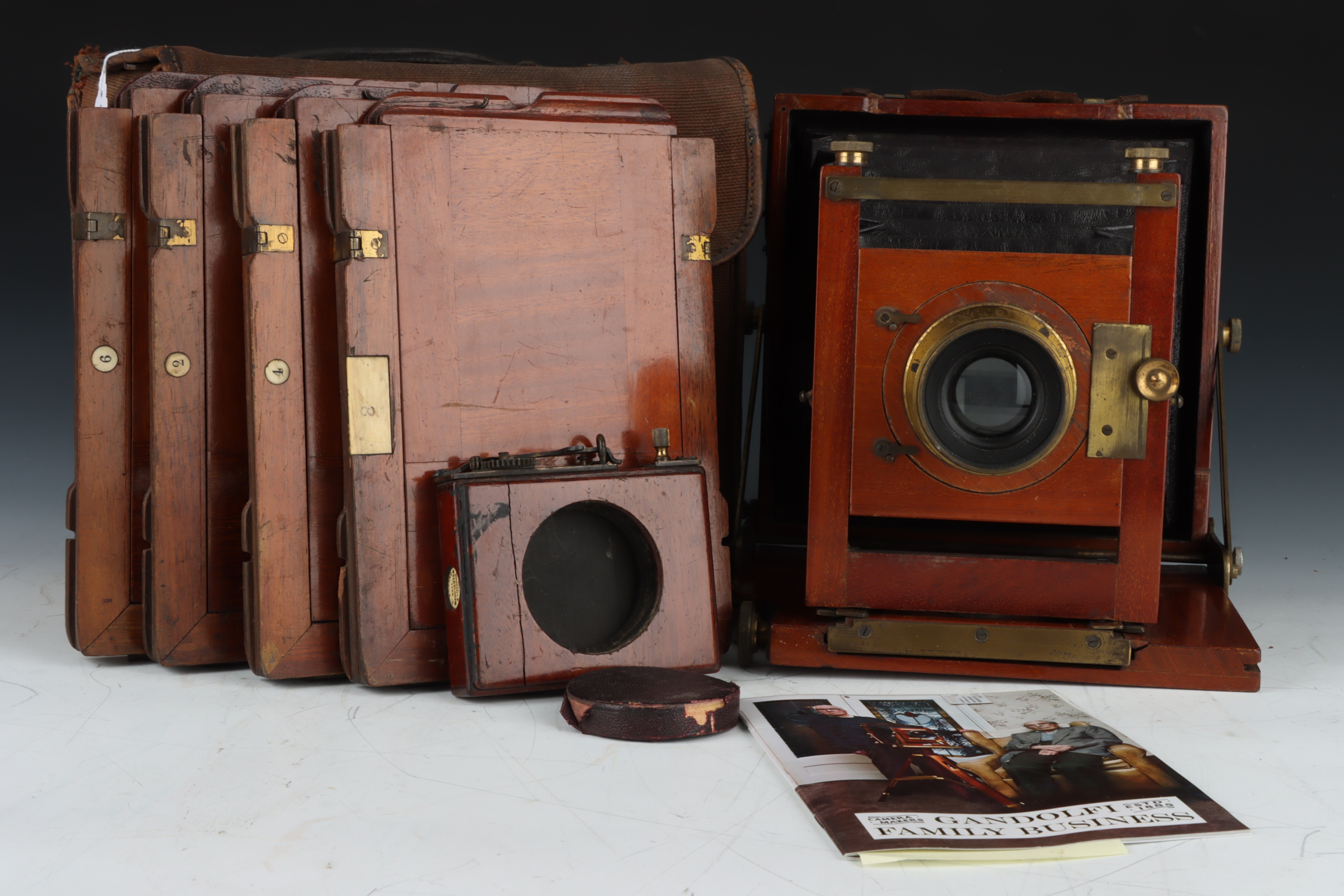 Lot 614 - A Thornton Pickard Mahogany & Brass Half