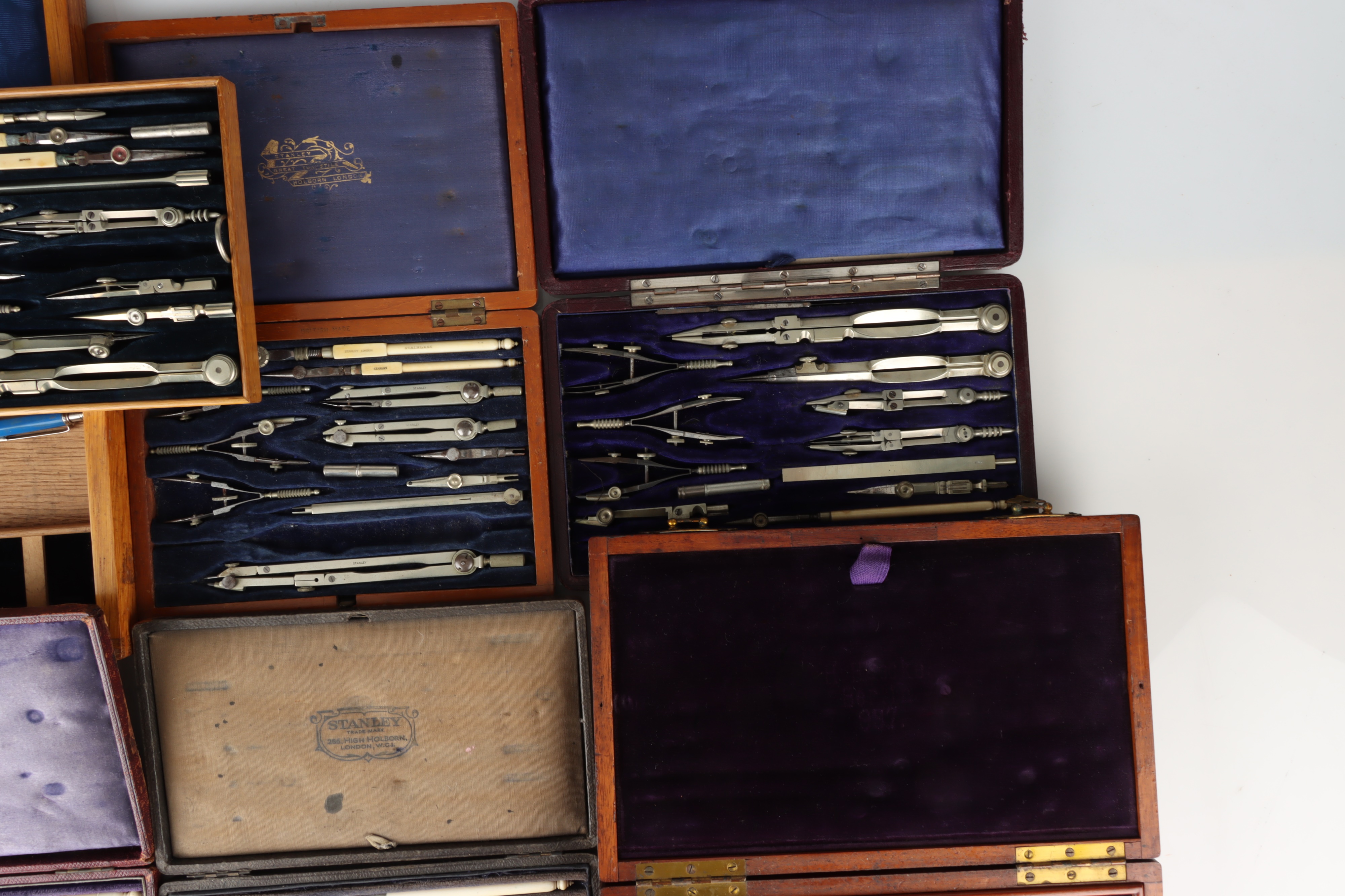 Lot 293 - Seven Sets of Drawing/Drafting Instruments,