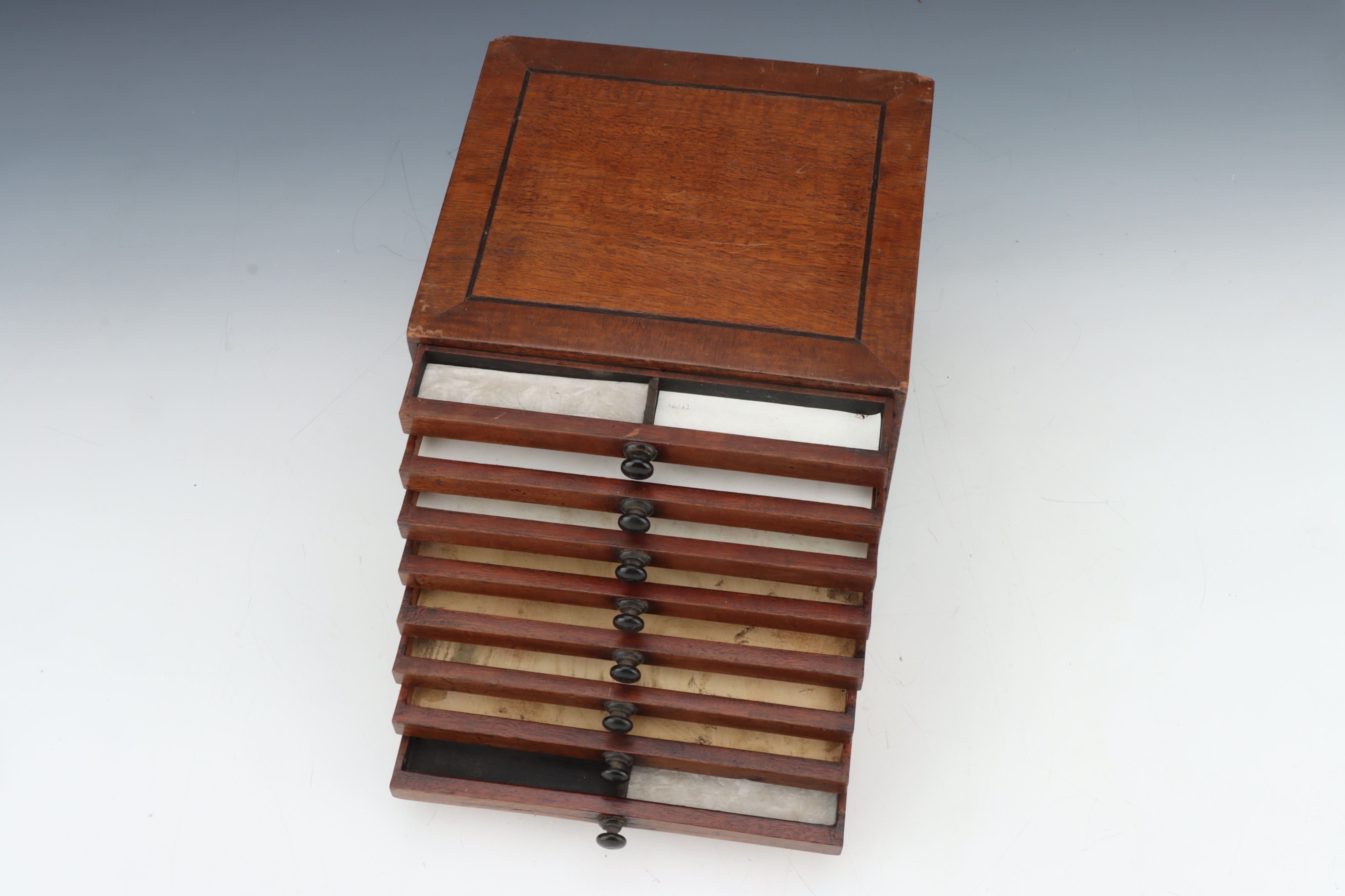 Lot 93 - Small Collectors / Coin Cabinet,