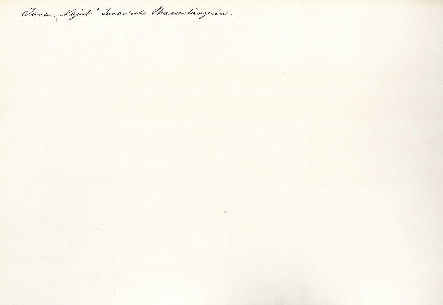 Lot 357 - An Antique Photograph of a Javanese Dancer