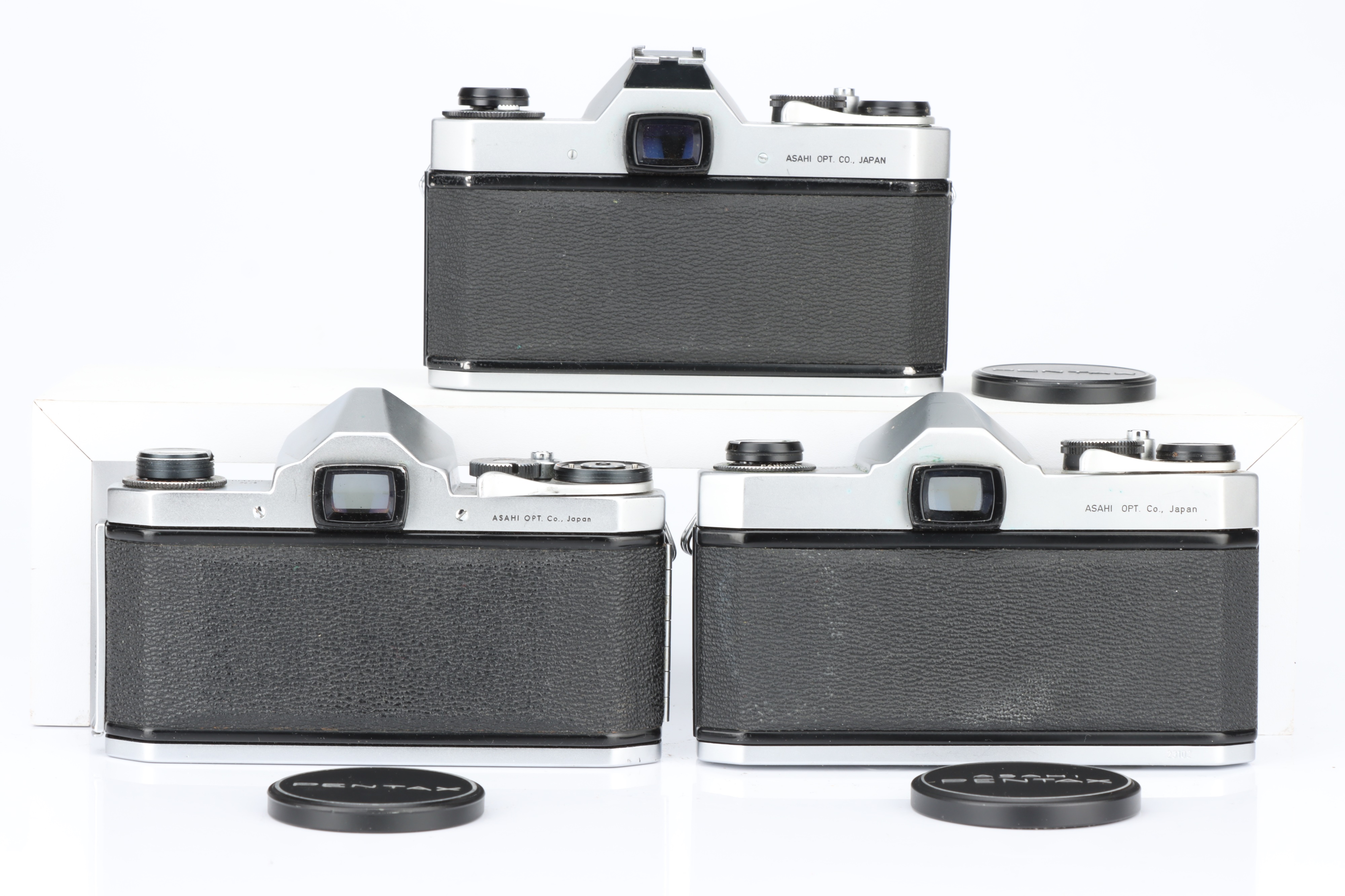 Lot 707 - Three Asahi Pentax SLR Cameras,