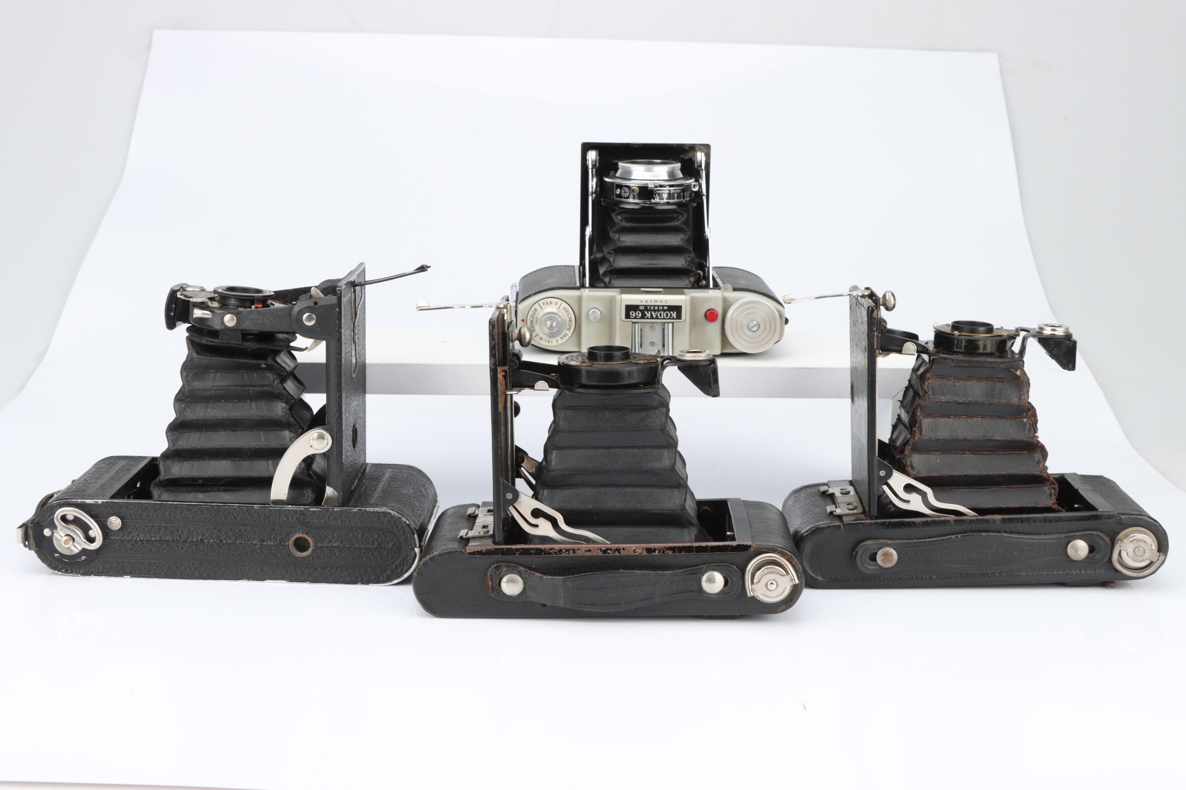 Lot 843 - Six Folding Cameras,