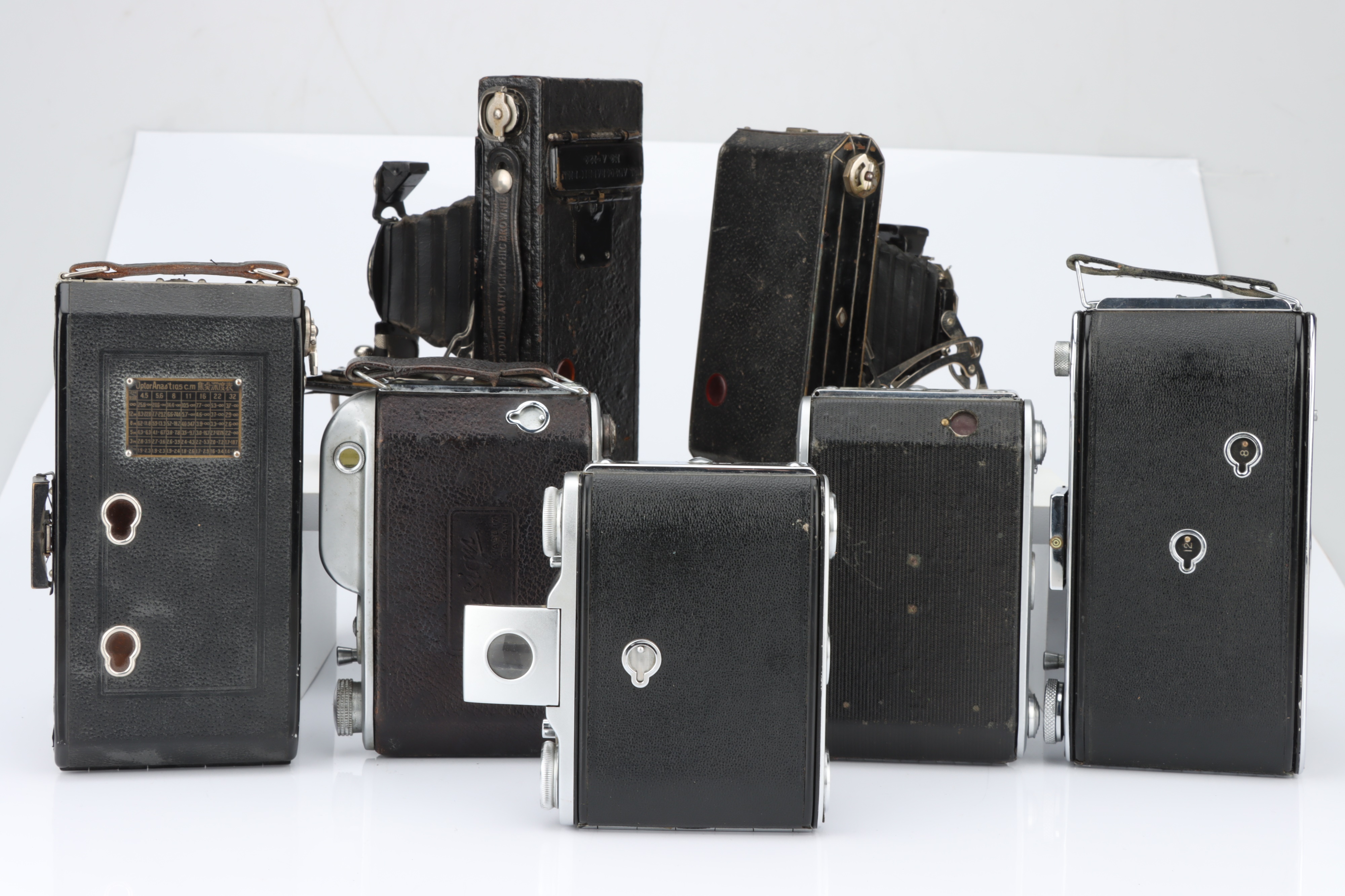 Lot 841 - Seven Folding Cameras,
