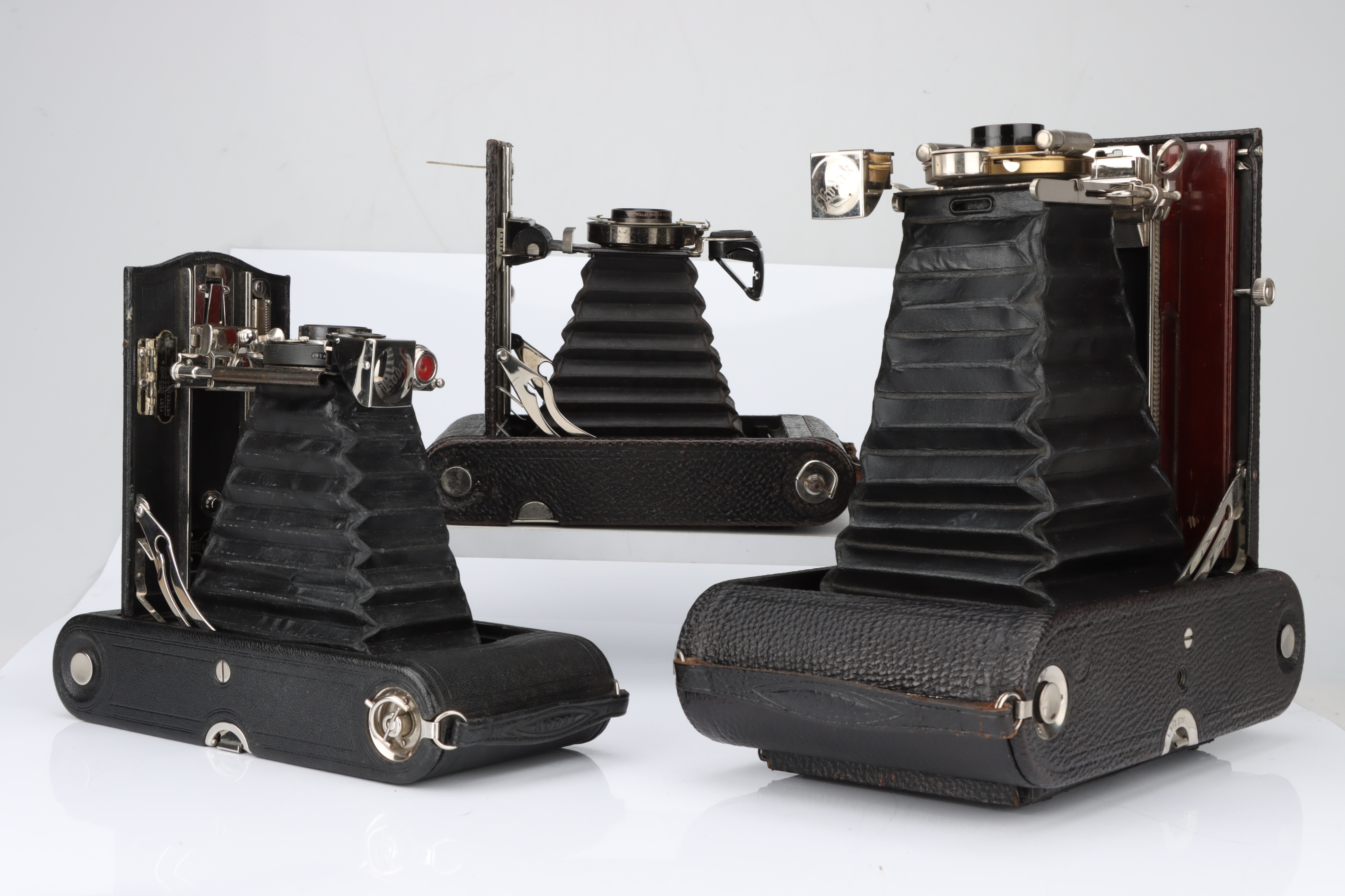 Lot 807 - Three Large Kodak Folding Cameras,