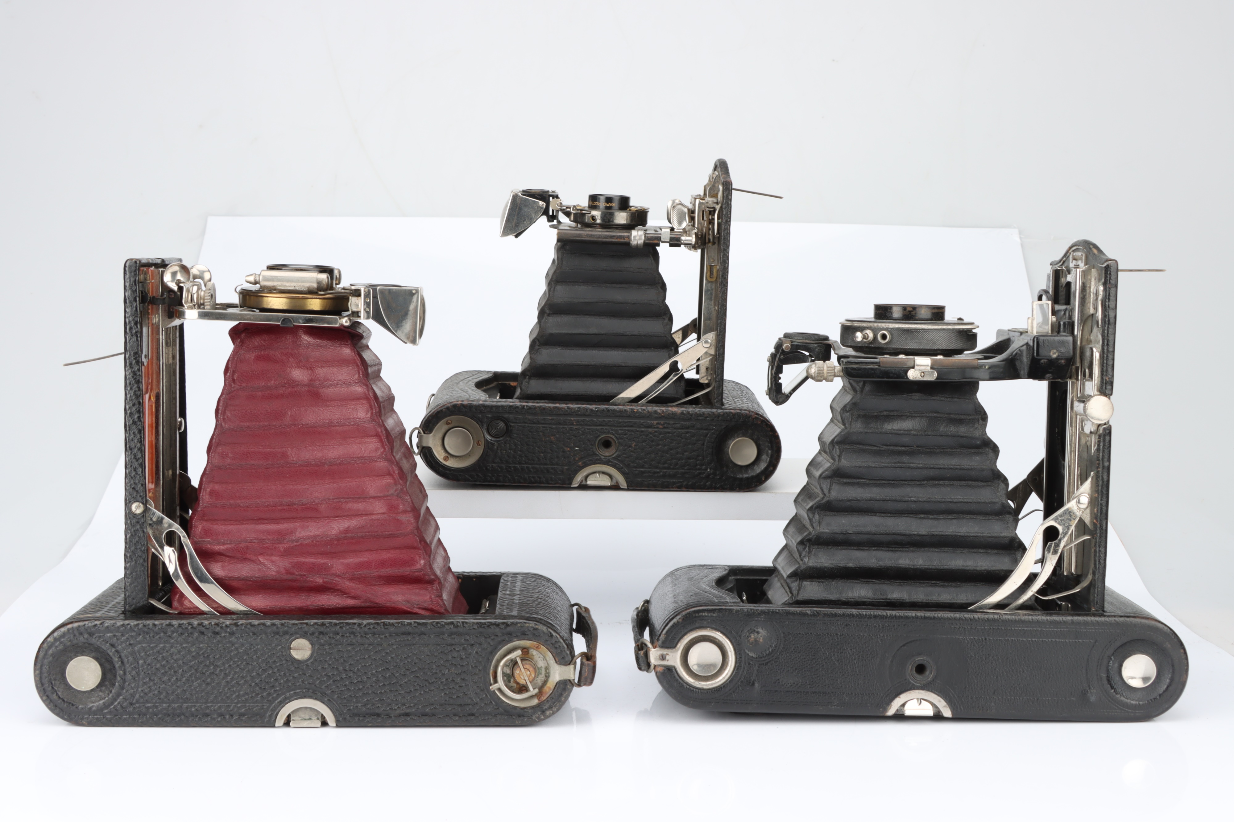 Lot 810 - Three Large Folding Cameras,