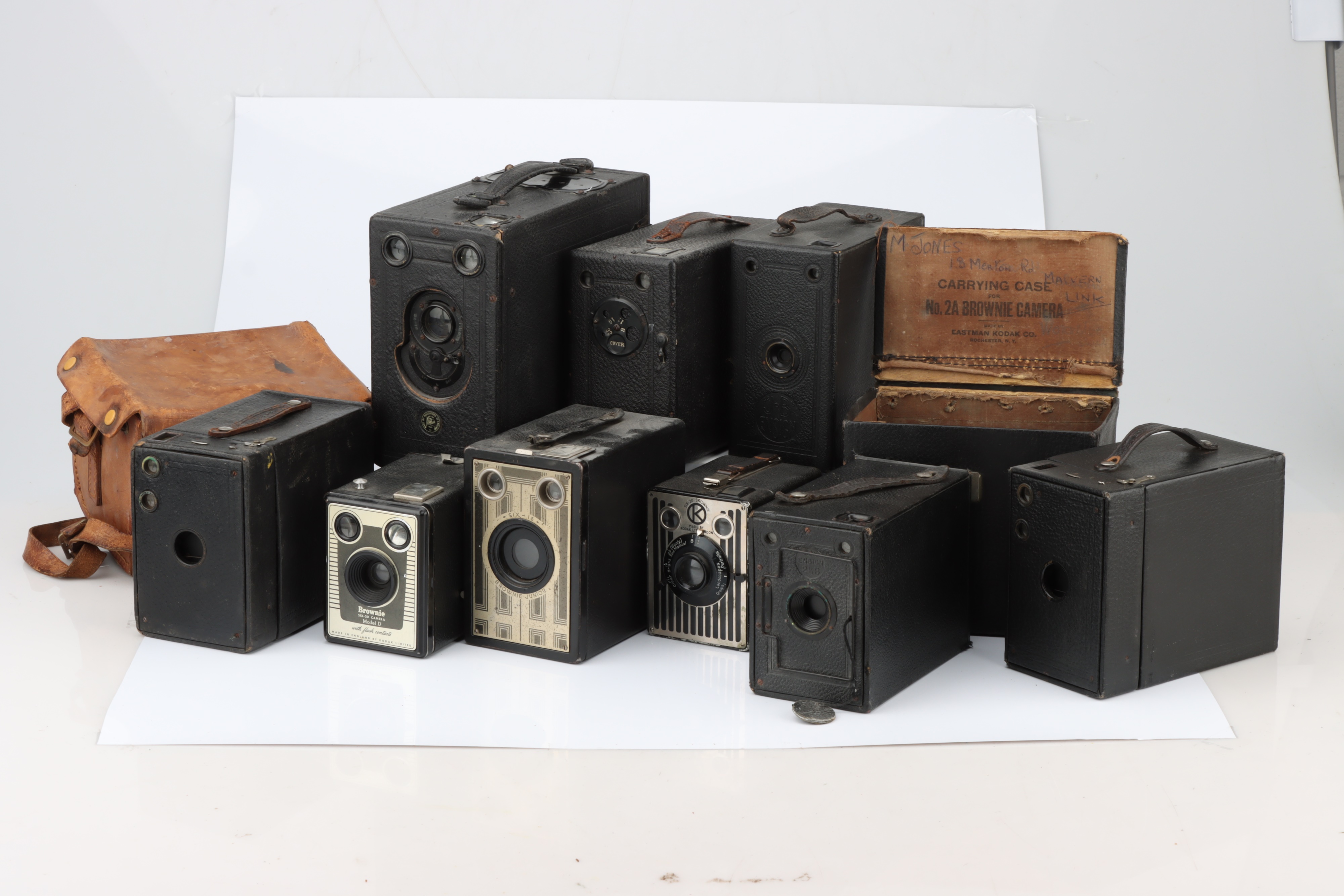 Lot 858 - A Selection of Box Type Cameras,