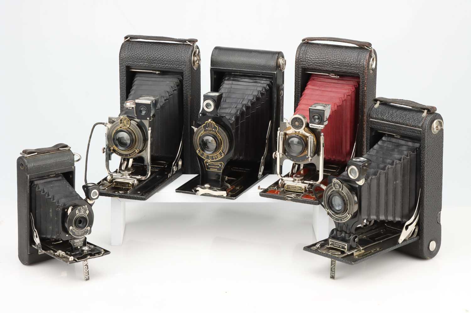 Lot 826 - Five Folding Cameras,