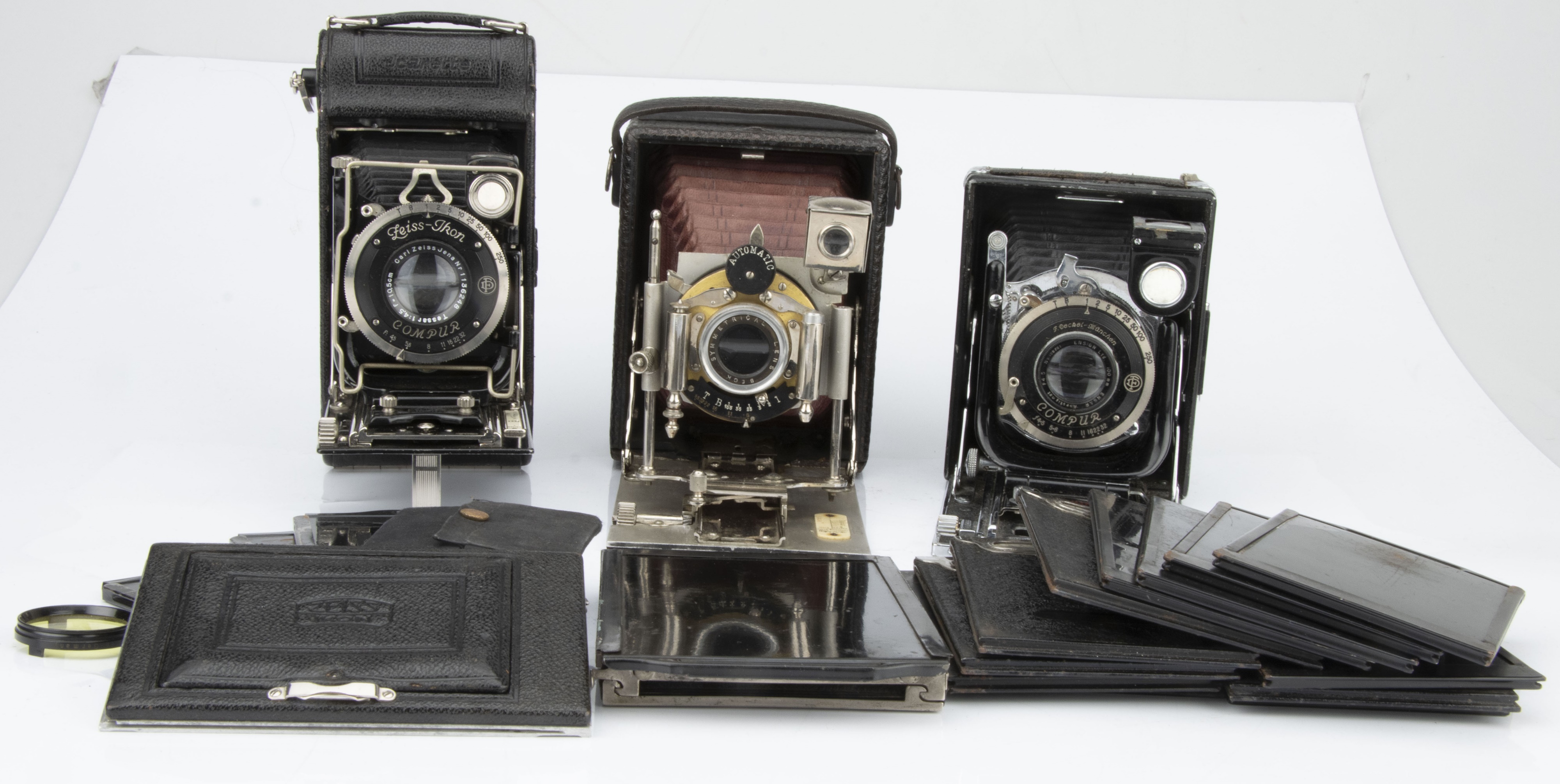 Lot 795 - Three Folding Plate Cameras,