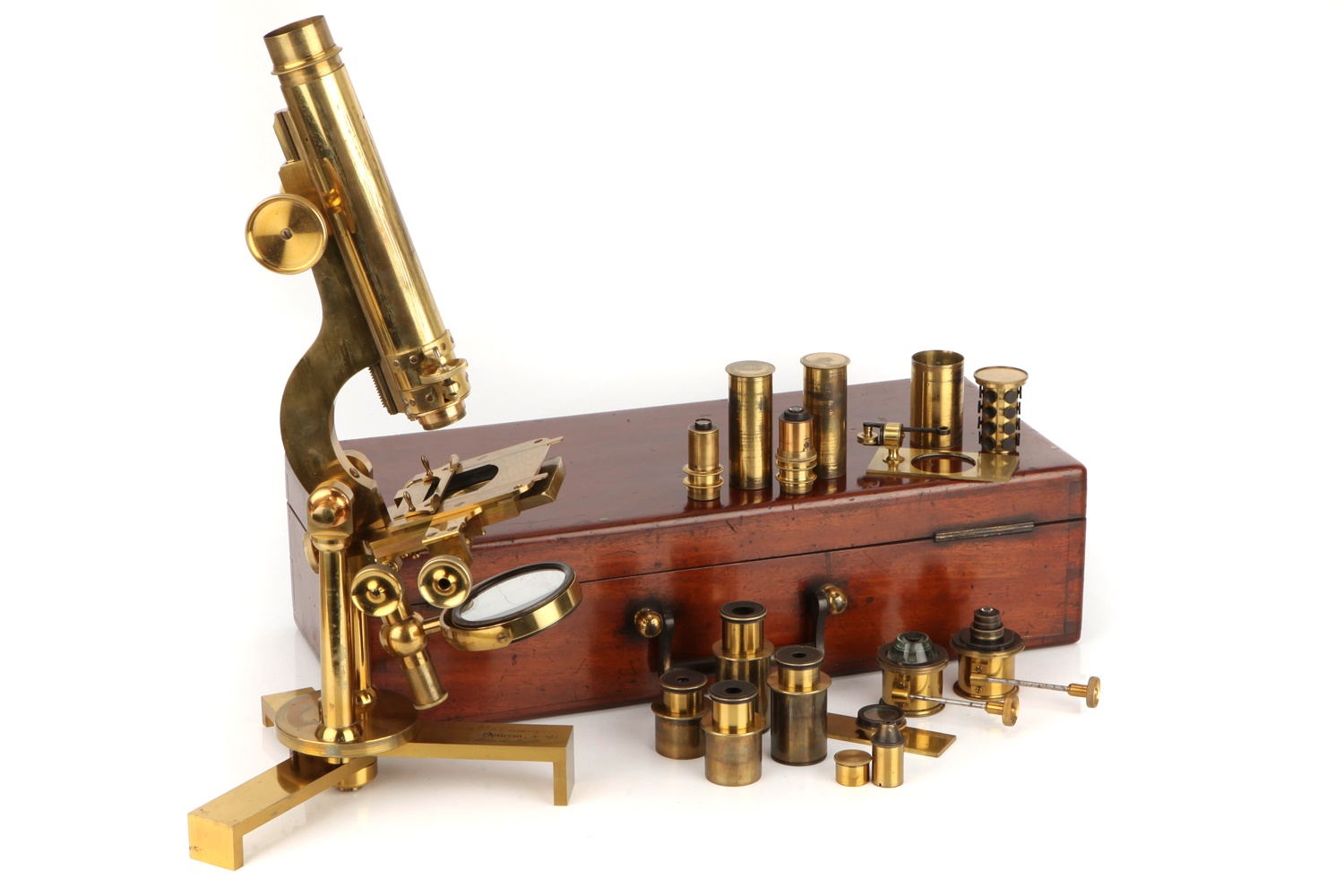 Lot 17 - An Unusual Folding Dancer Microscope,