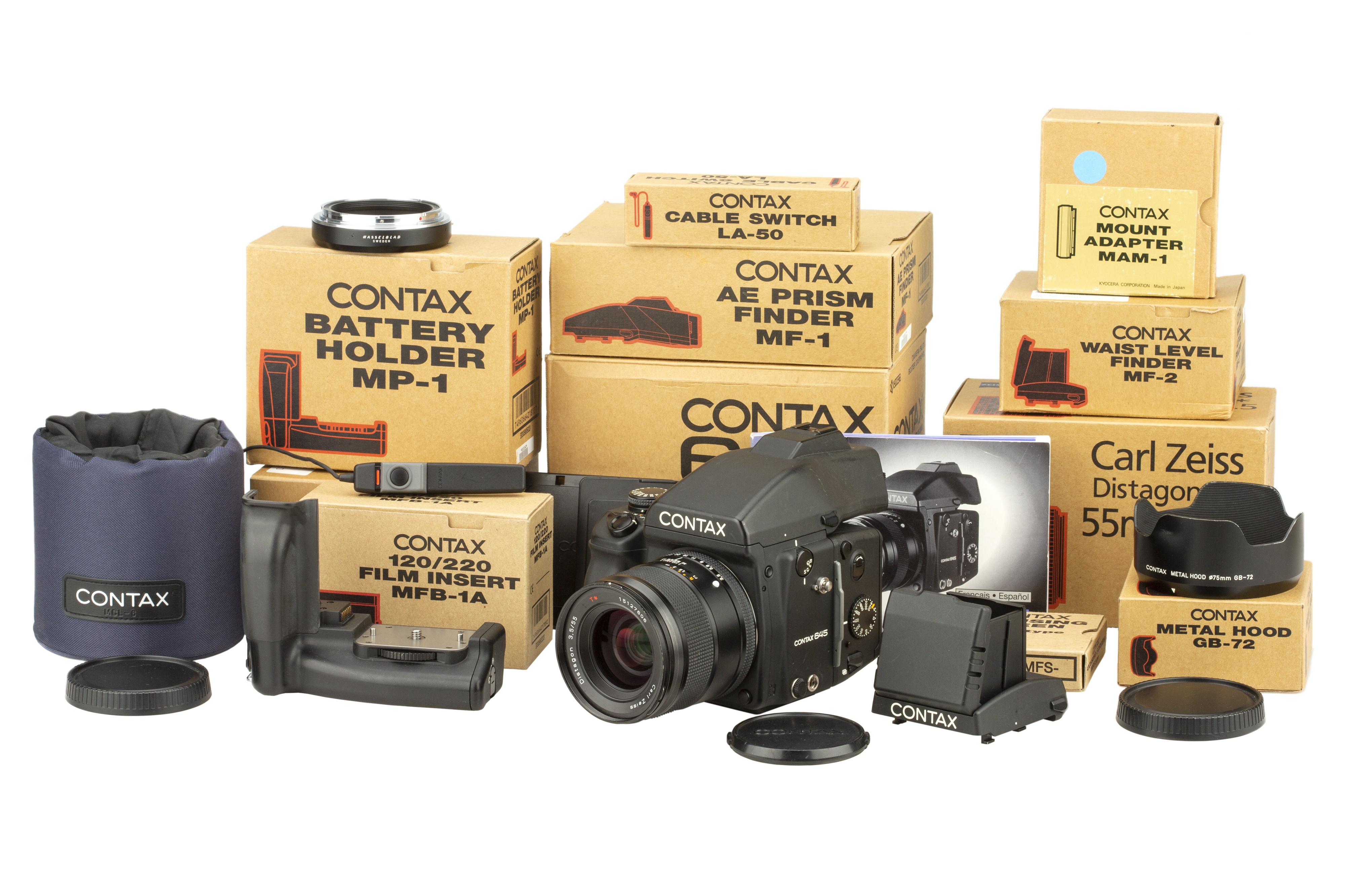 Lot 126 - A Contax 645 Medium Format Camera Outfit,