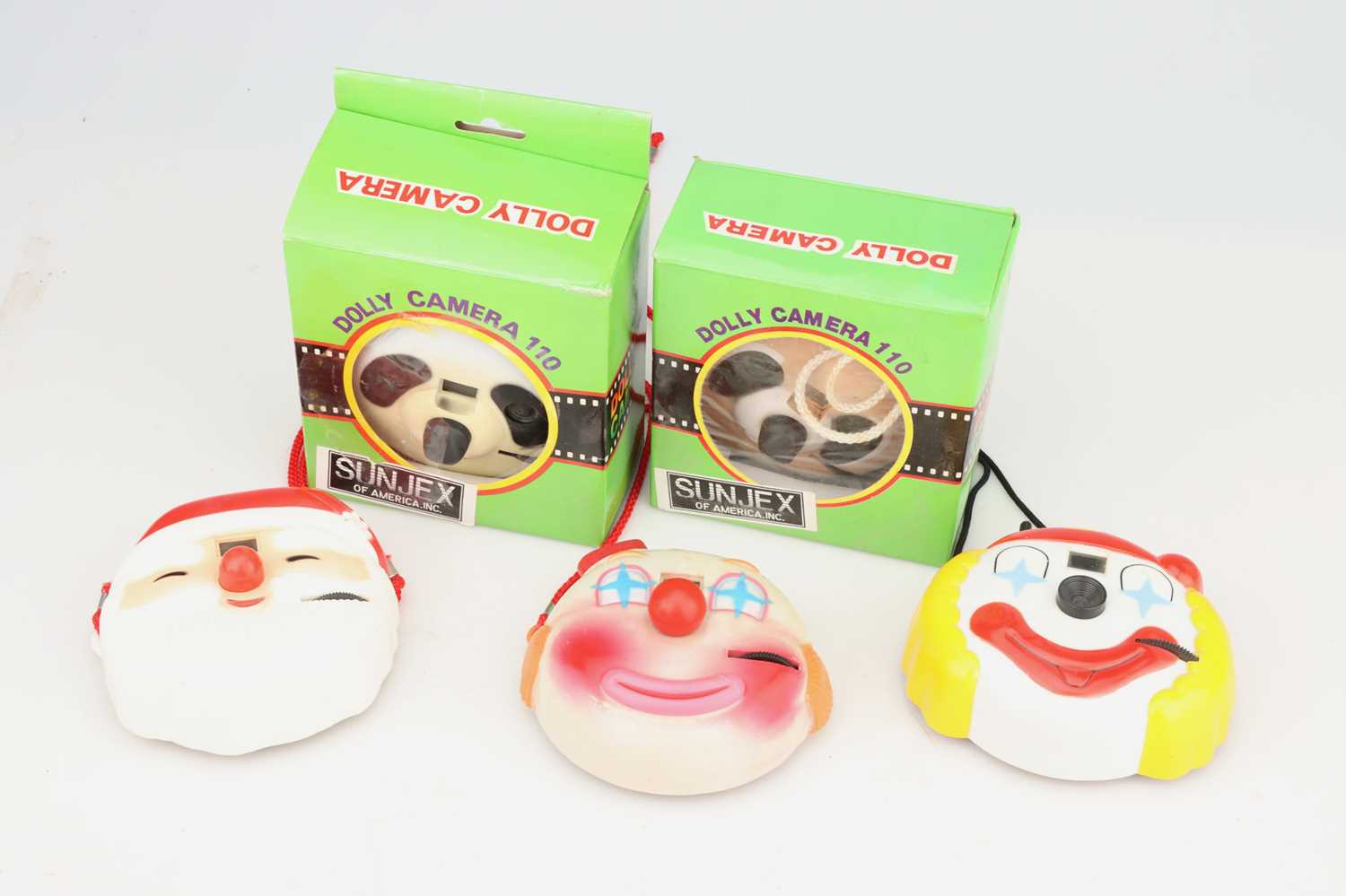 Lot 367 - A Set of Five Fun Face Cameras,