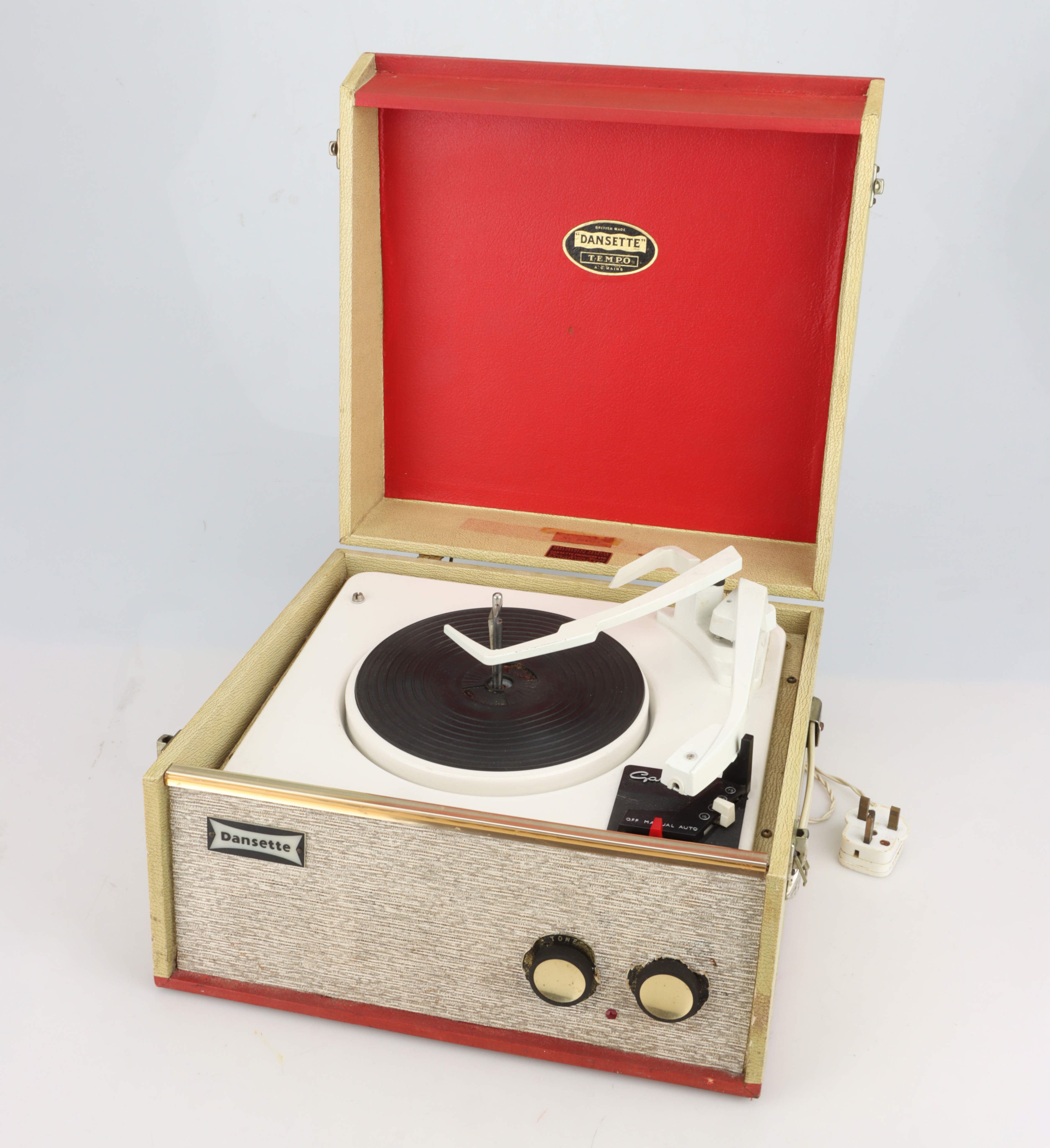 Lot 144 - A Garrard Dansette Portable Record Player,