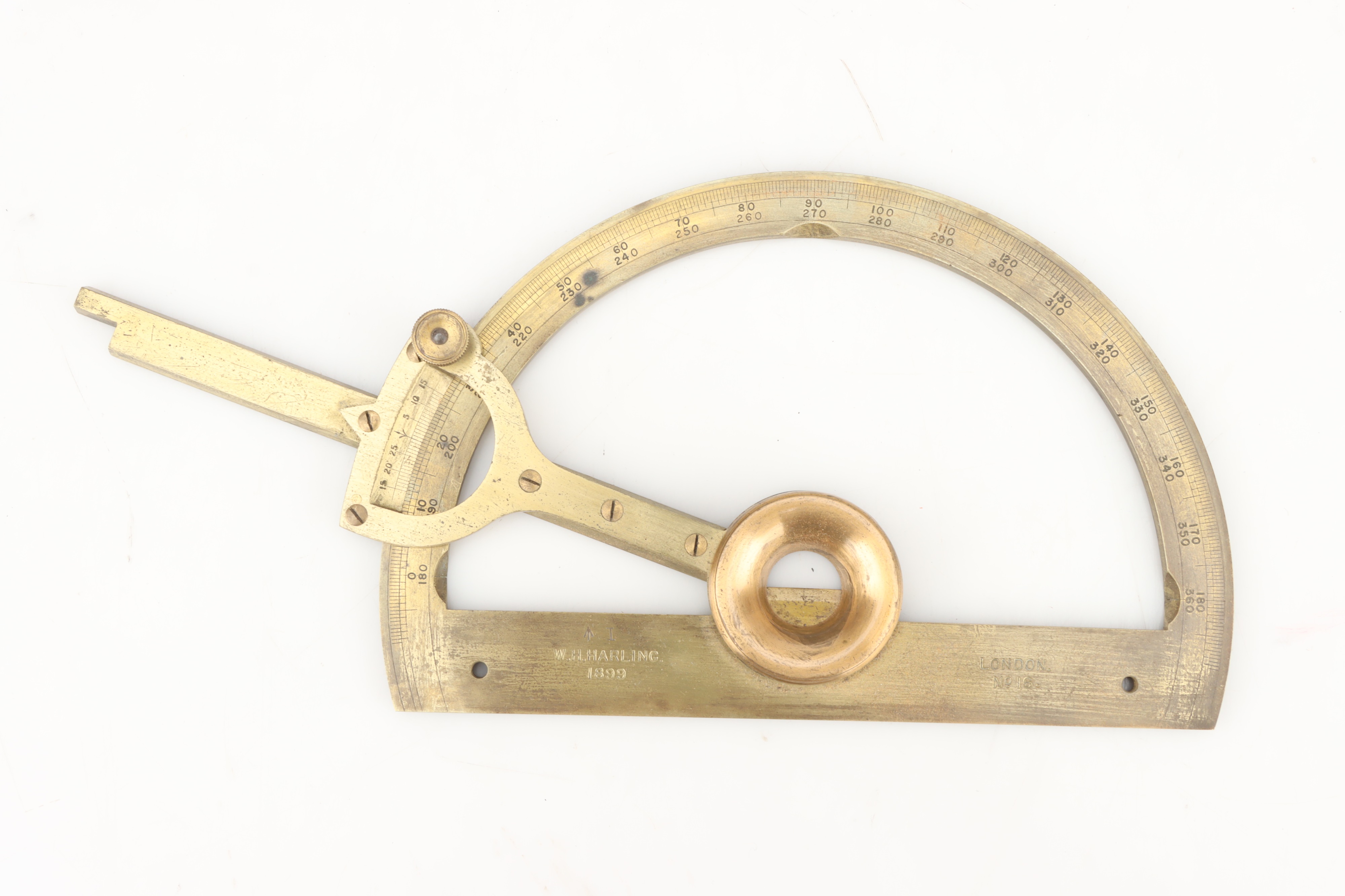Lot 267 - A Vernier Protractor,