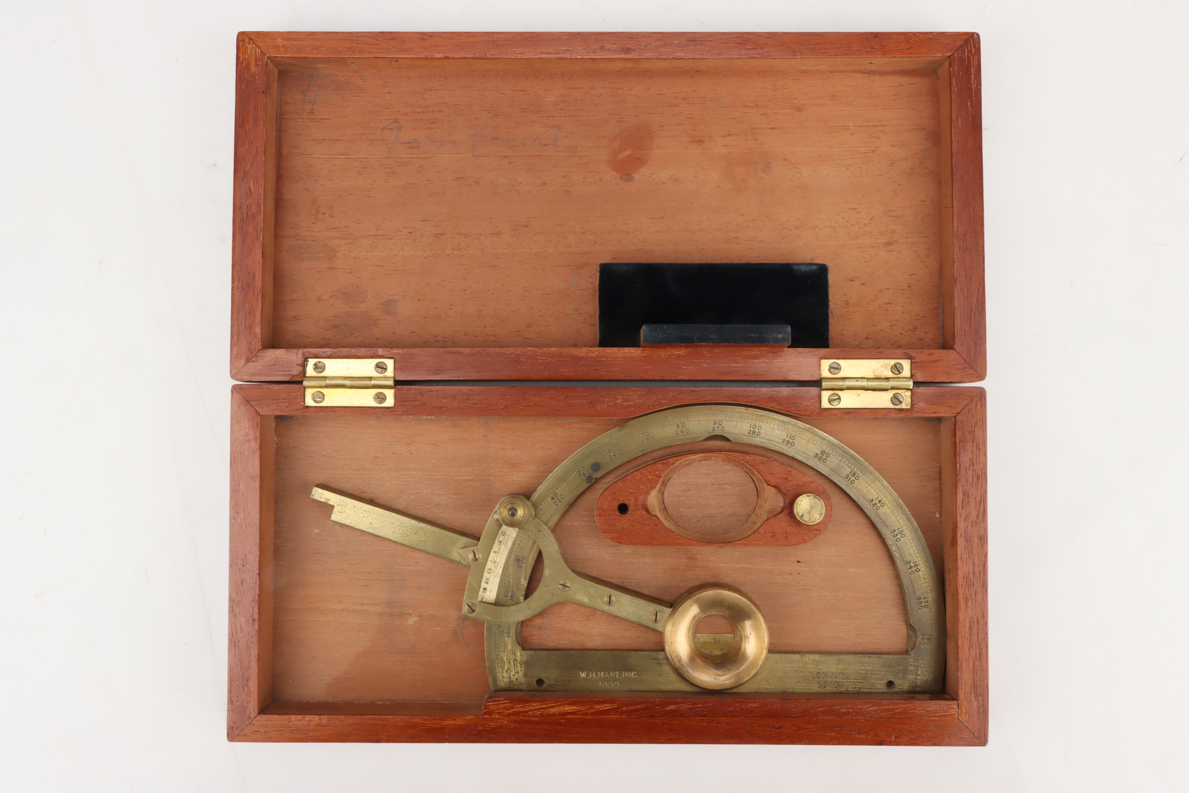 Lot 267 - A Vernier Protractor,